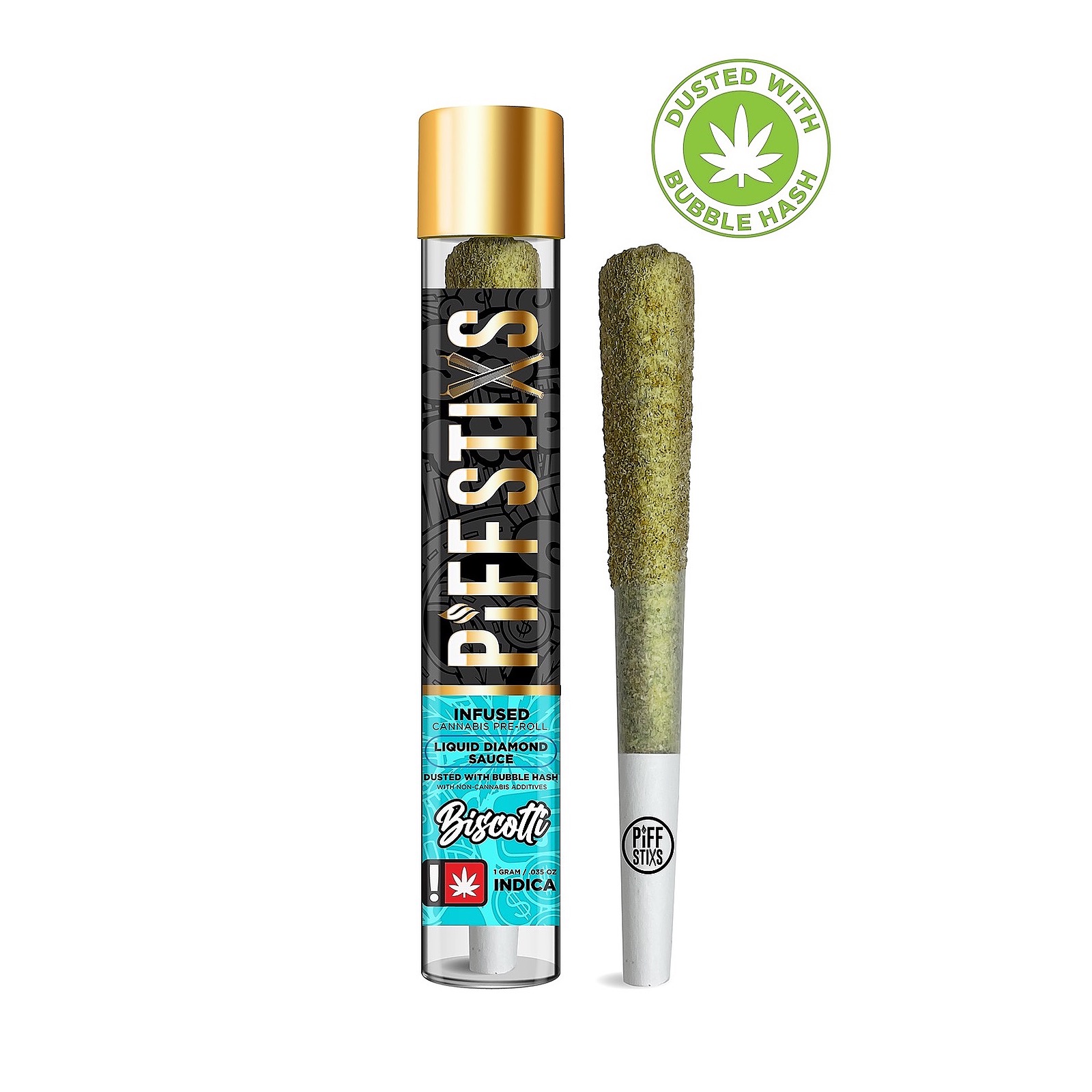 Piff Stixs: Biscotti 1G Infused Pre-Roll | Leafly