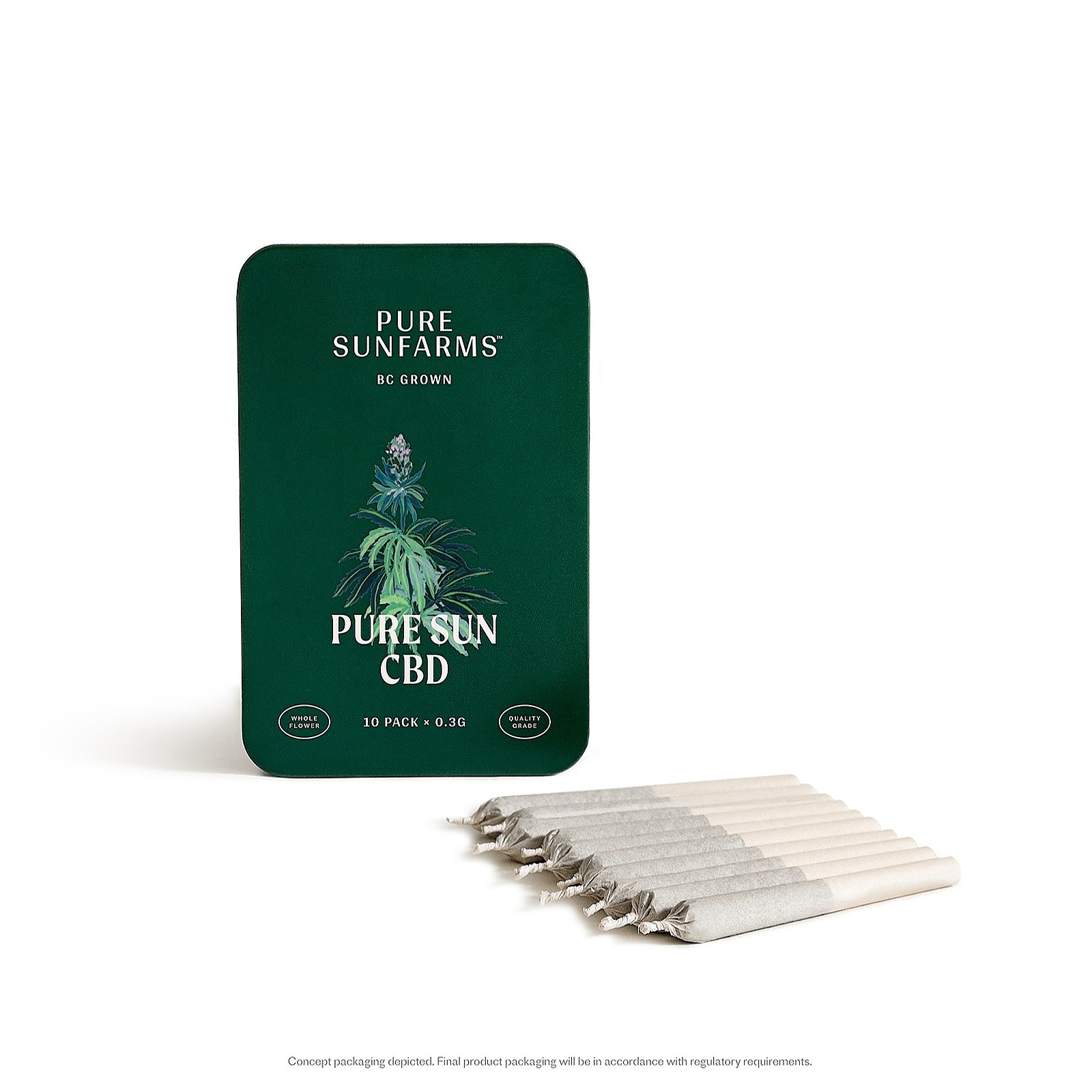 Pure Sunfarms: Pure Sun CBD 0.3g Pre-Rolls (10-pack) | Leafly