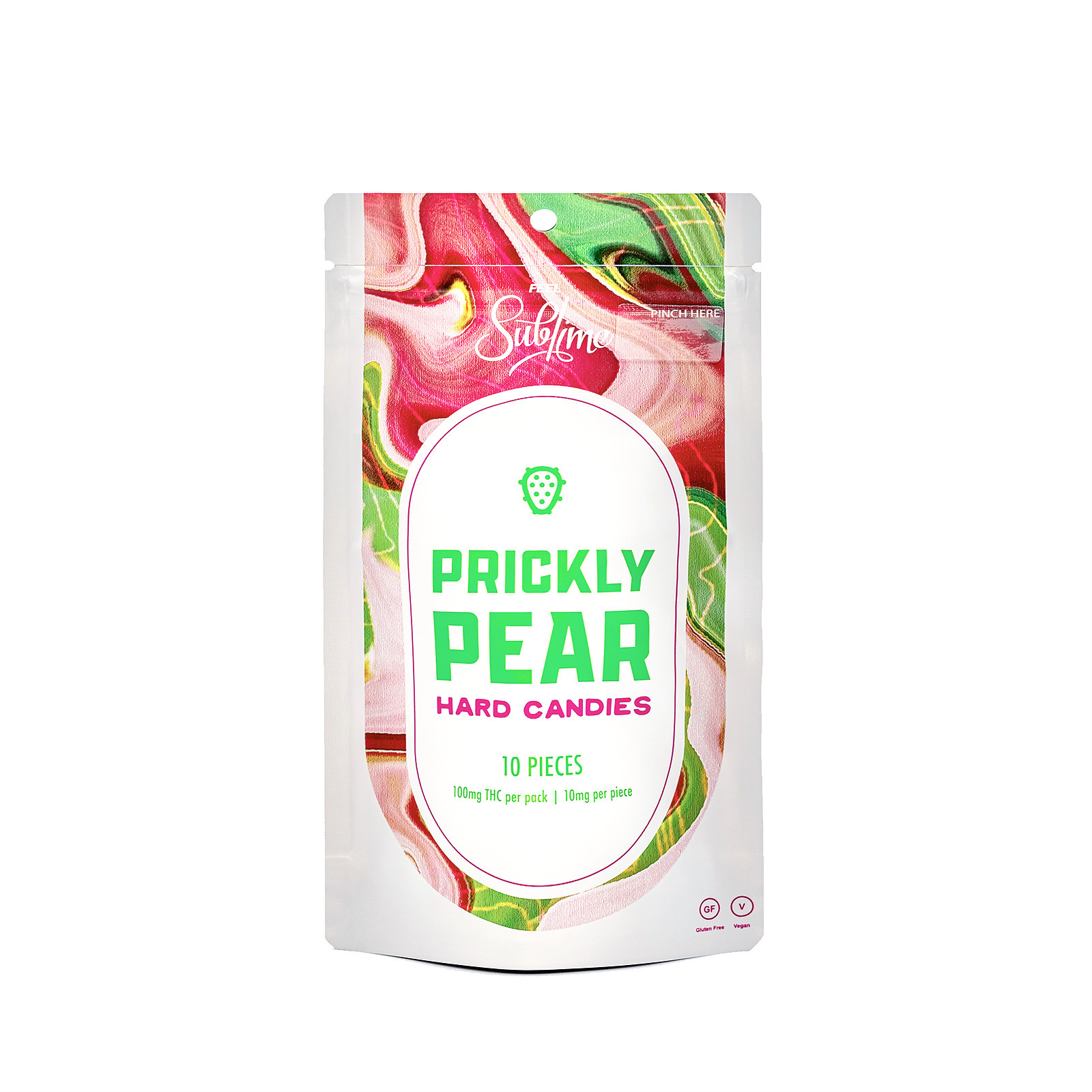 Sublime Brands: Prickly Pear Hard Candy 100mg | Leafly