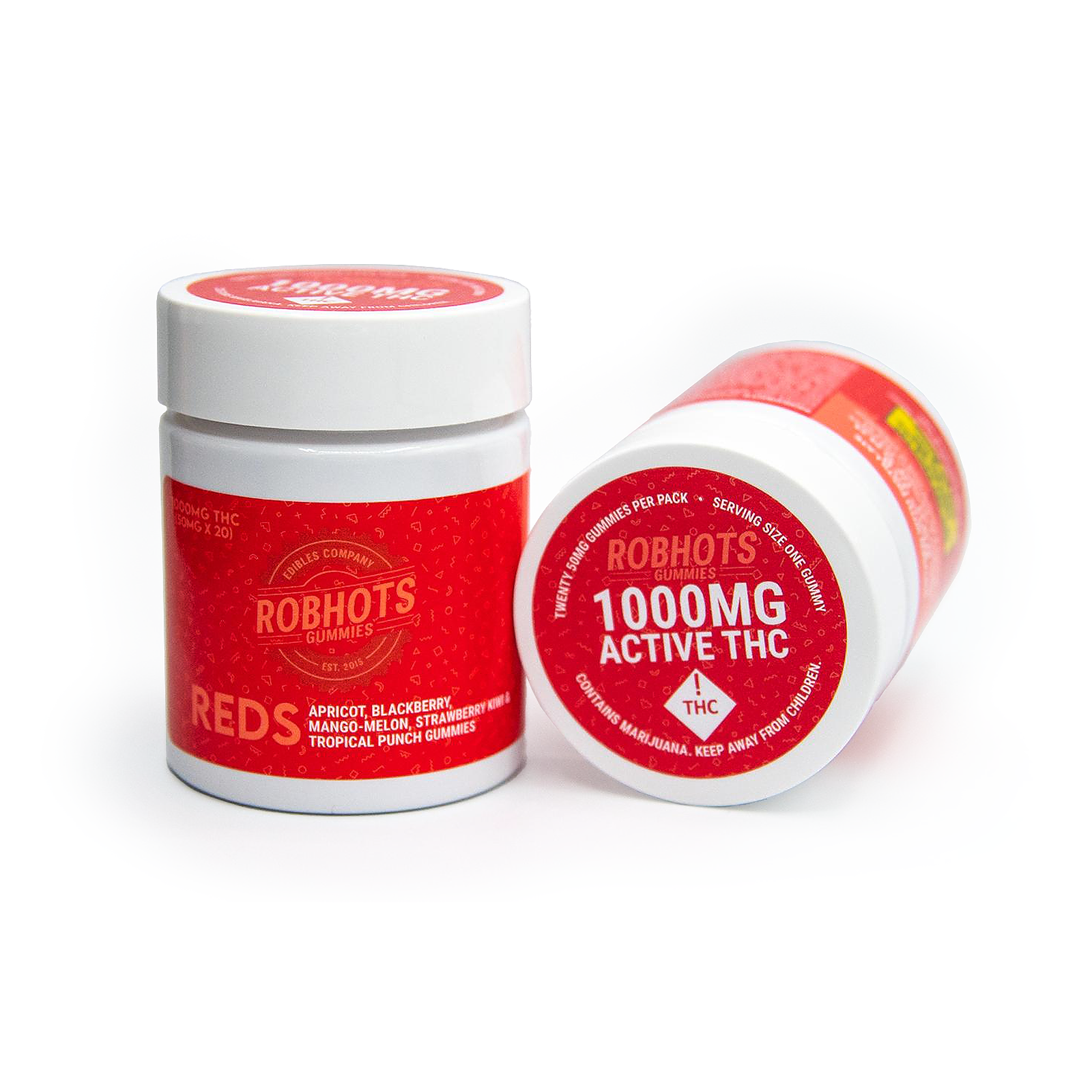 Robhots Edibles: ROBHOTS Gummies | MED | Multipack 1000mg, Reds | Leafly