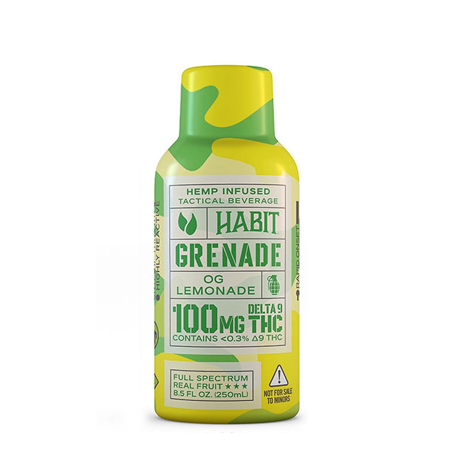 Luxe THC: OG Lemonade 100mg THC Grenade | 8.5 oz | Leafly