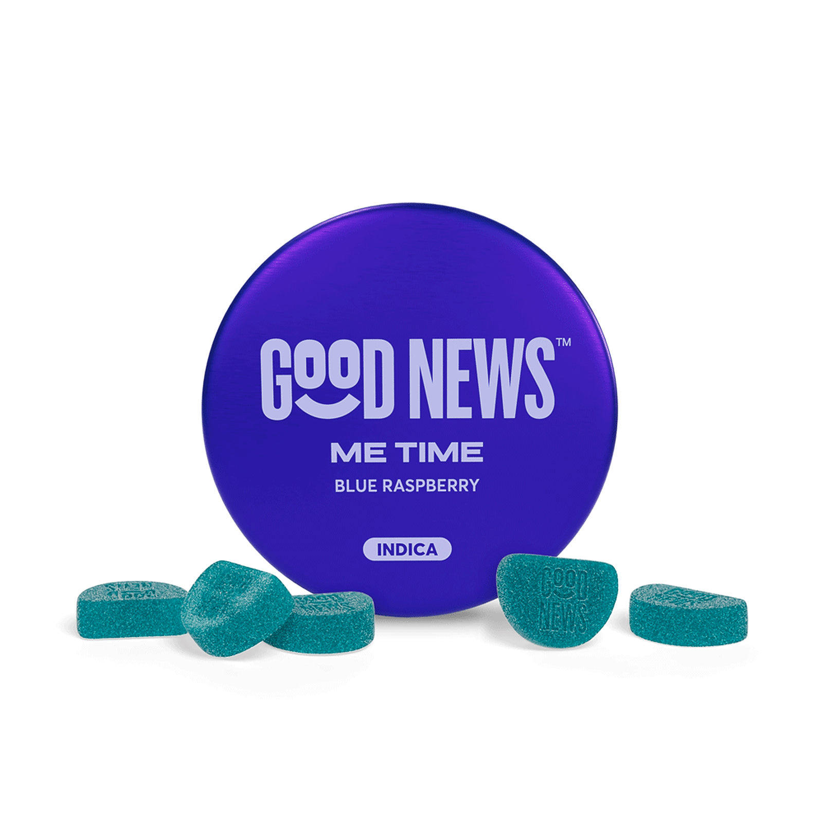 Good News: Me Time Blue Raspberry Gummies | Leafly