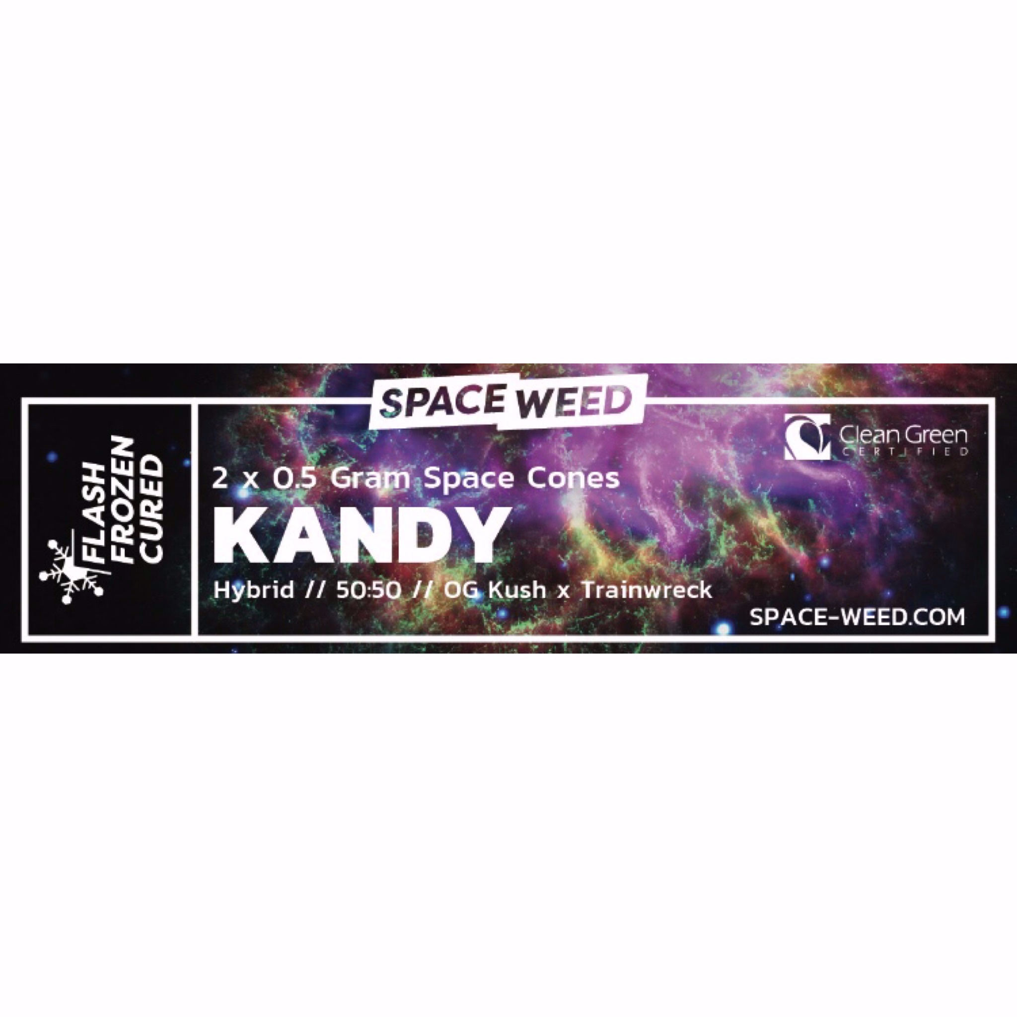 Space Weed by CannaGenesis: Kandy Space Cones | Flash Frozen Cured | Leafly