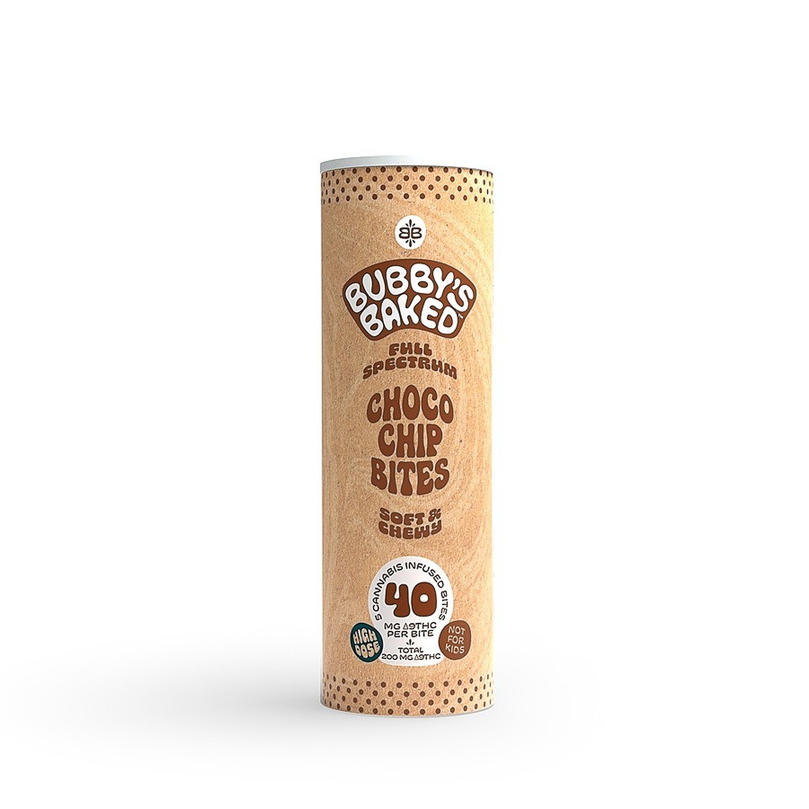 Bubby's Baked: HIGH-DOSE Chocolate Chip Bites [5pk] (200mg THC) | Leafly