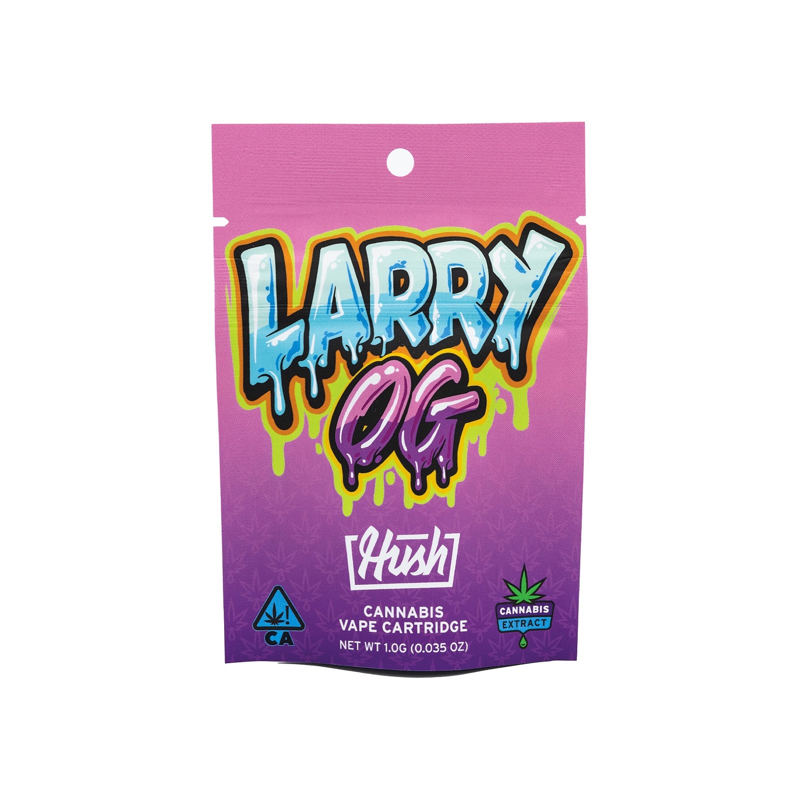 HUSH: Larry OG Flavored Distillate Vape Cartridge 1g | Leafly