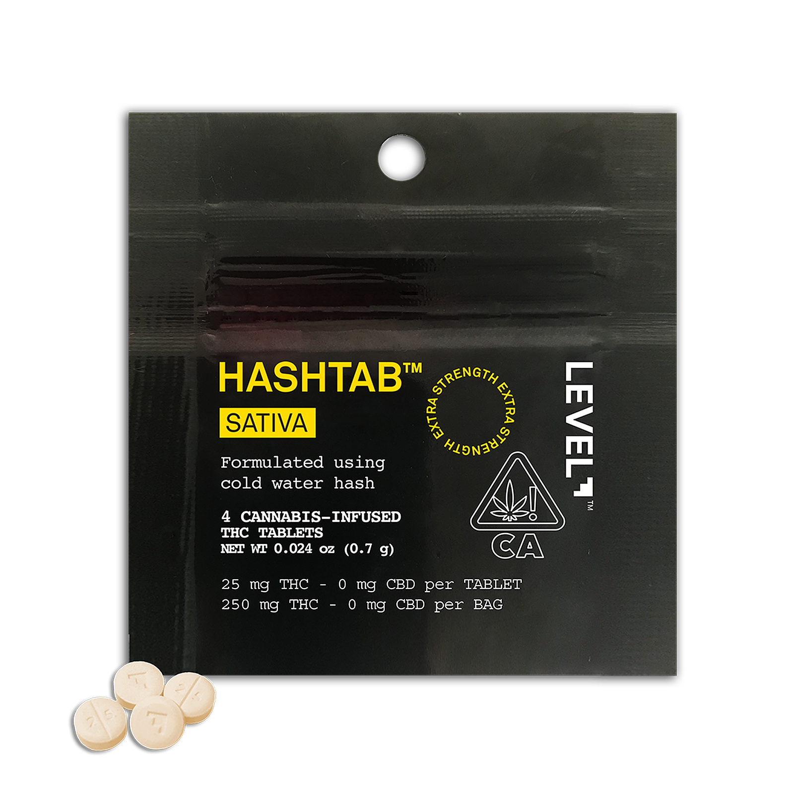 LEVEL: SATIVA HASHTAB™ 4-Pack | Leafly