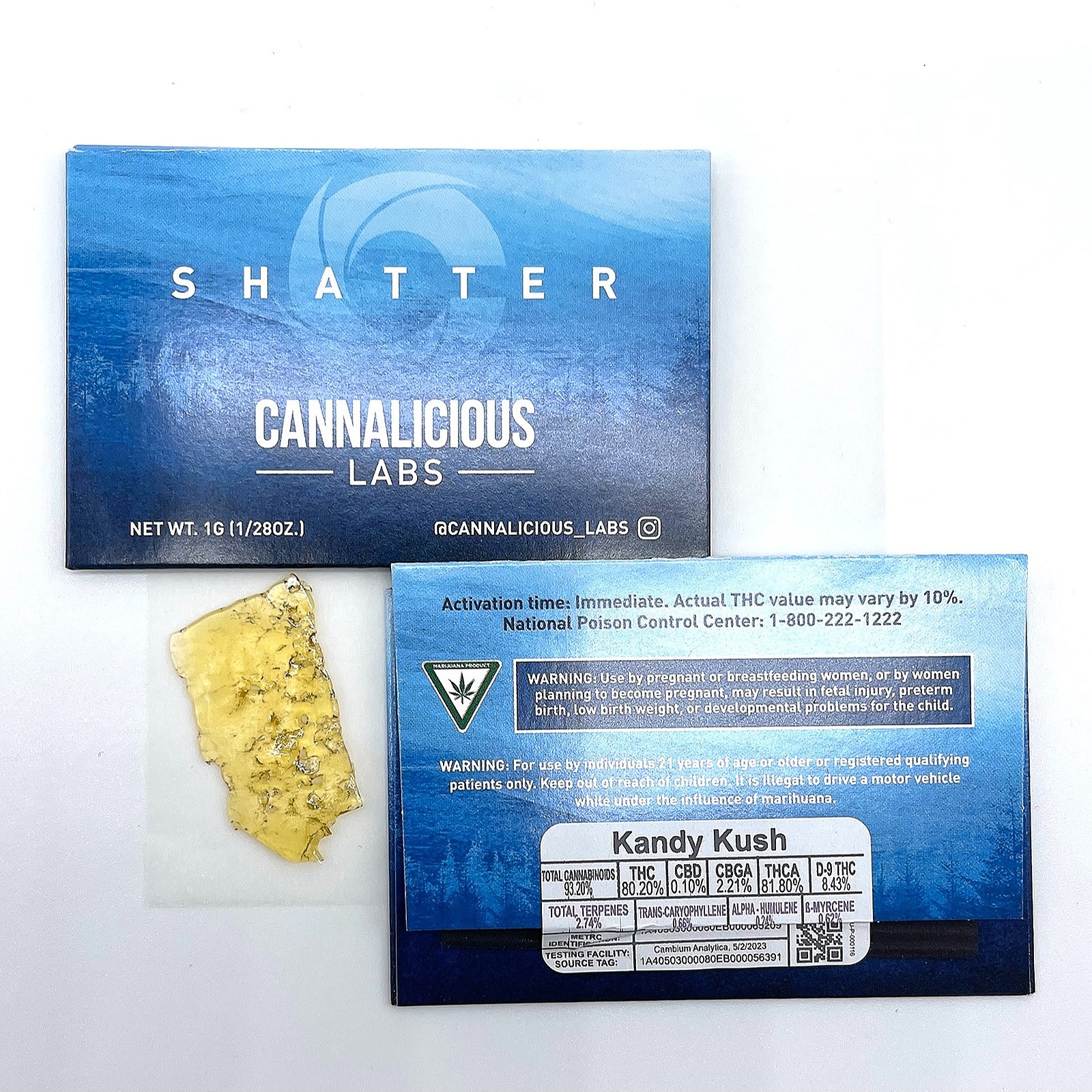 Cannalicious Labs: Kandy Kush Shatter 1.0g | Leafly
