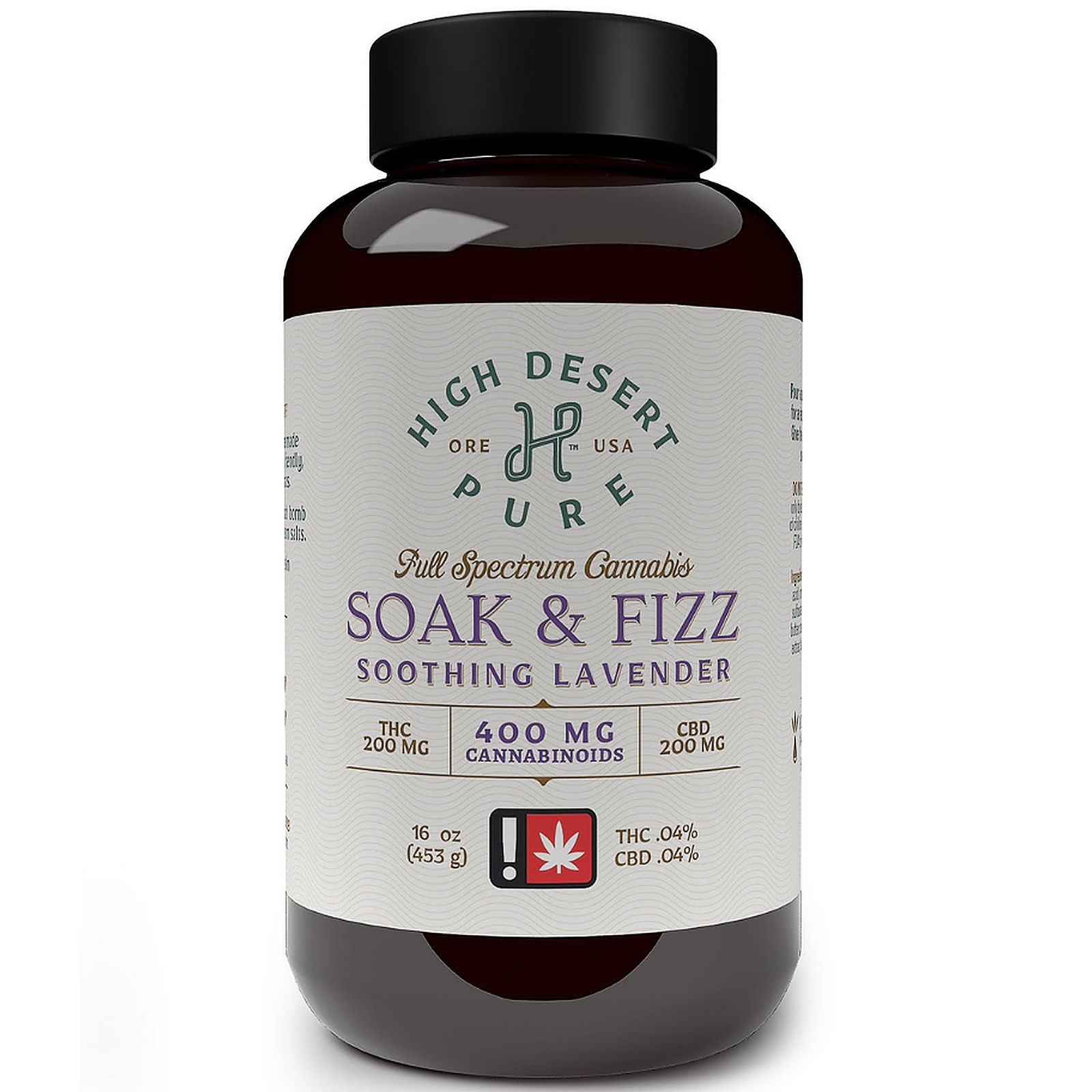 High Desert Pure: Soak & Fizz | Soothing Lavender (400 mg) | Leafly