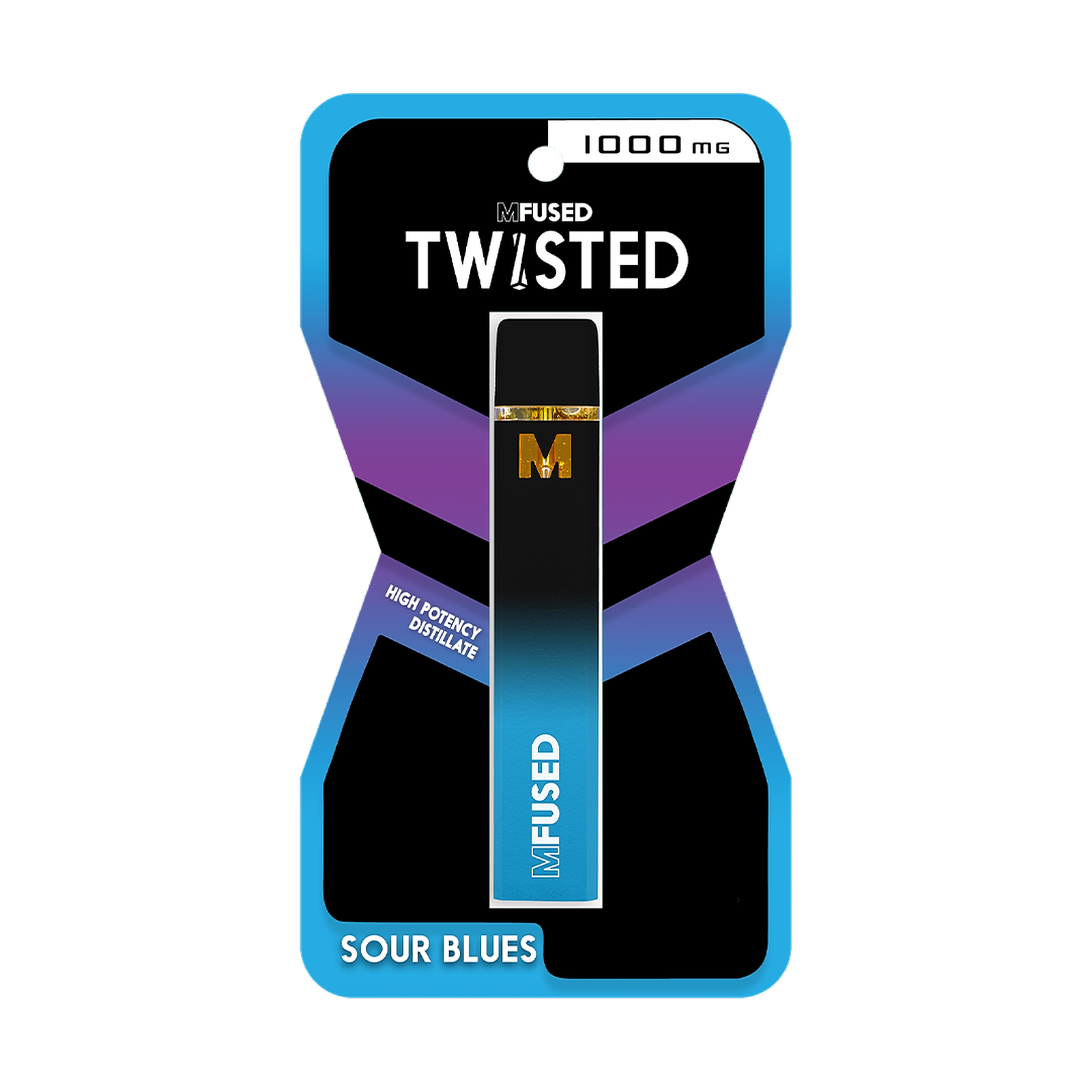 MFUSED: TWISTED Disposable Vape - Sour Blues | Leafly