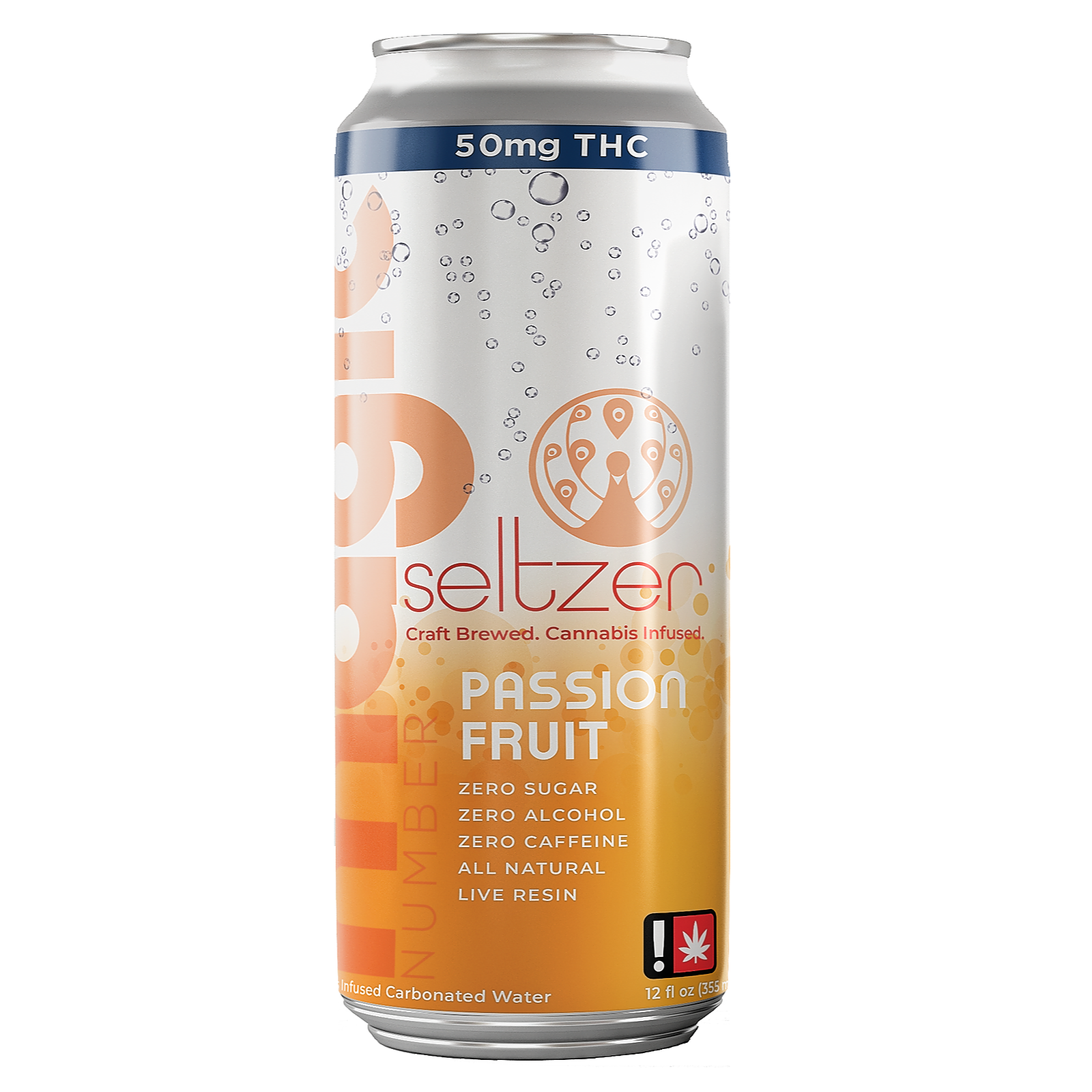 Magic Number: Passion Fruit Seltzer - Live Resin 50mg | Leafly