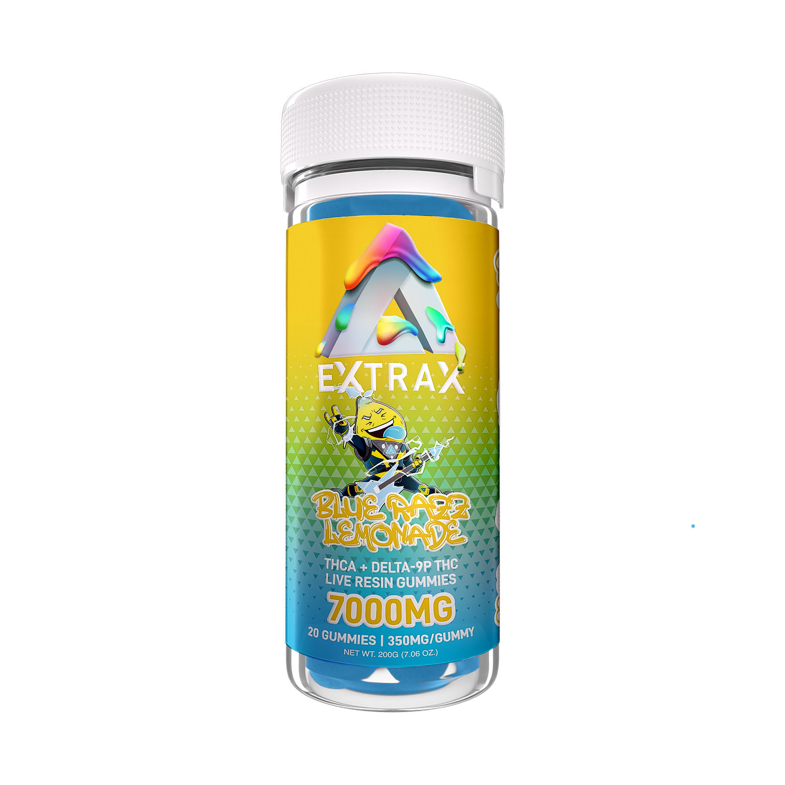 Delta Extrax: Blue Razz Lemonade THCA + Delta-9P THC 7000mg Gummies ...