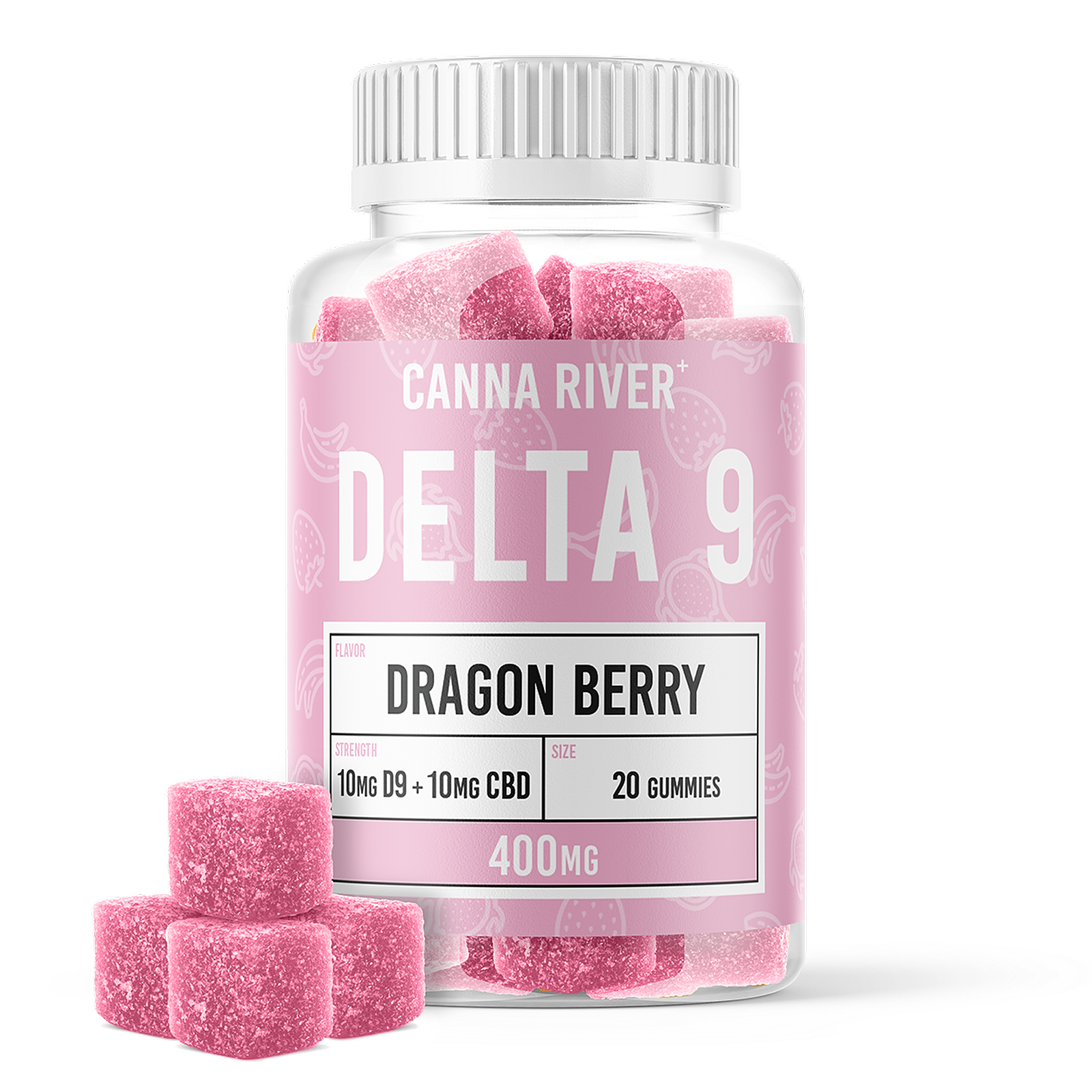 Canna River: D9 Gummy - Dragon Berry / 400mg / 20 Gummies | Leafly