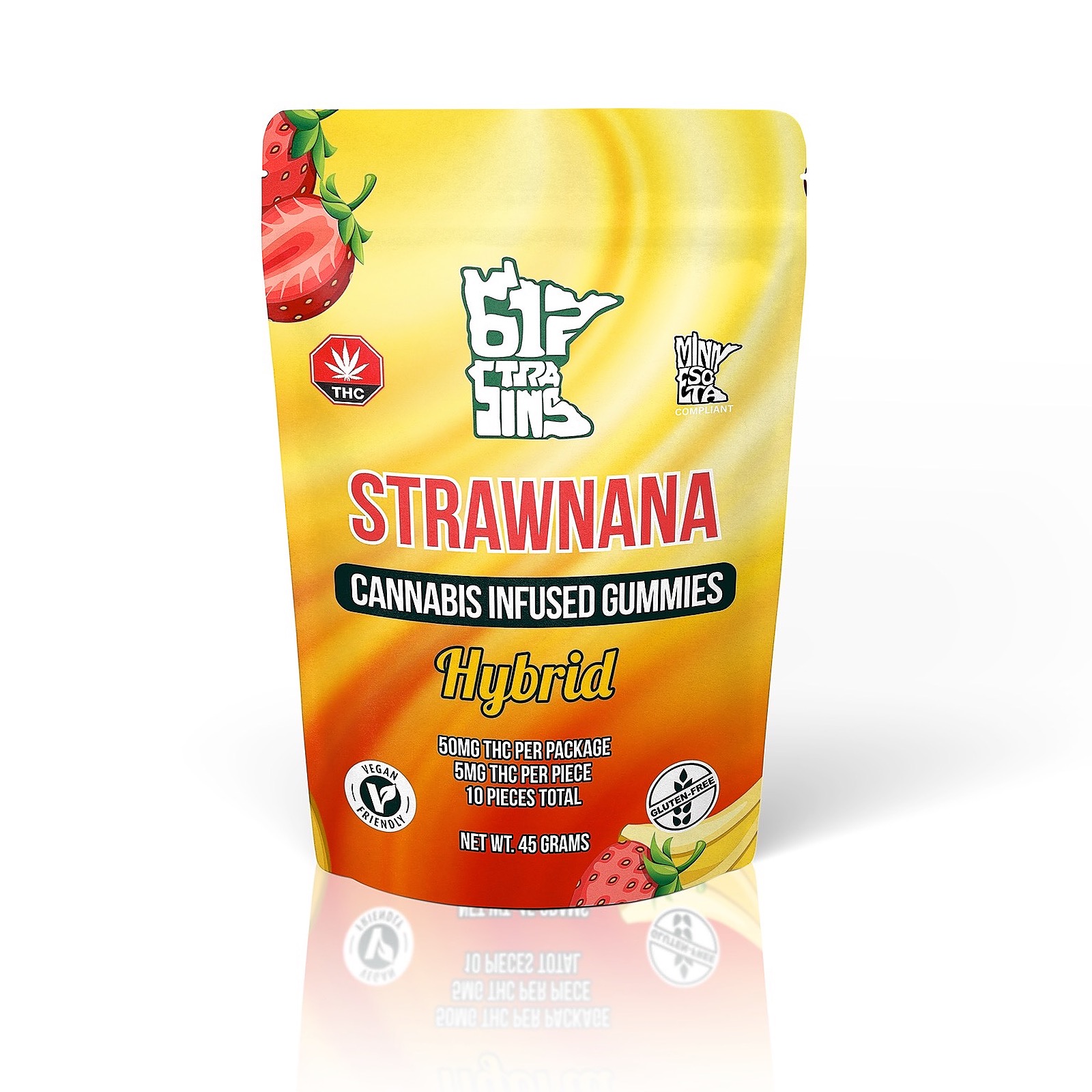 Simply Crafted: Strawnana THC-Infused Hybrid Gummies | Leafly