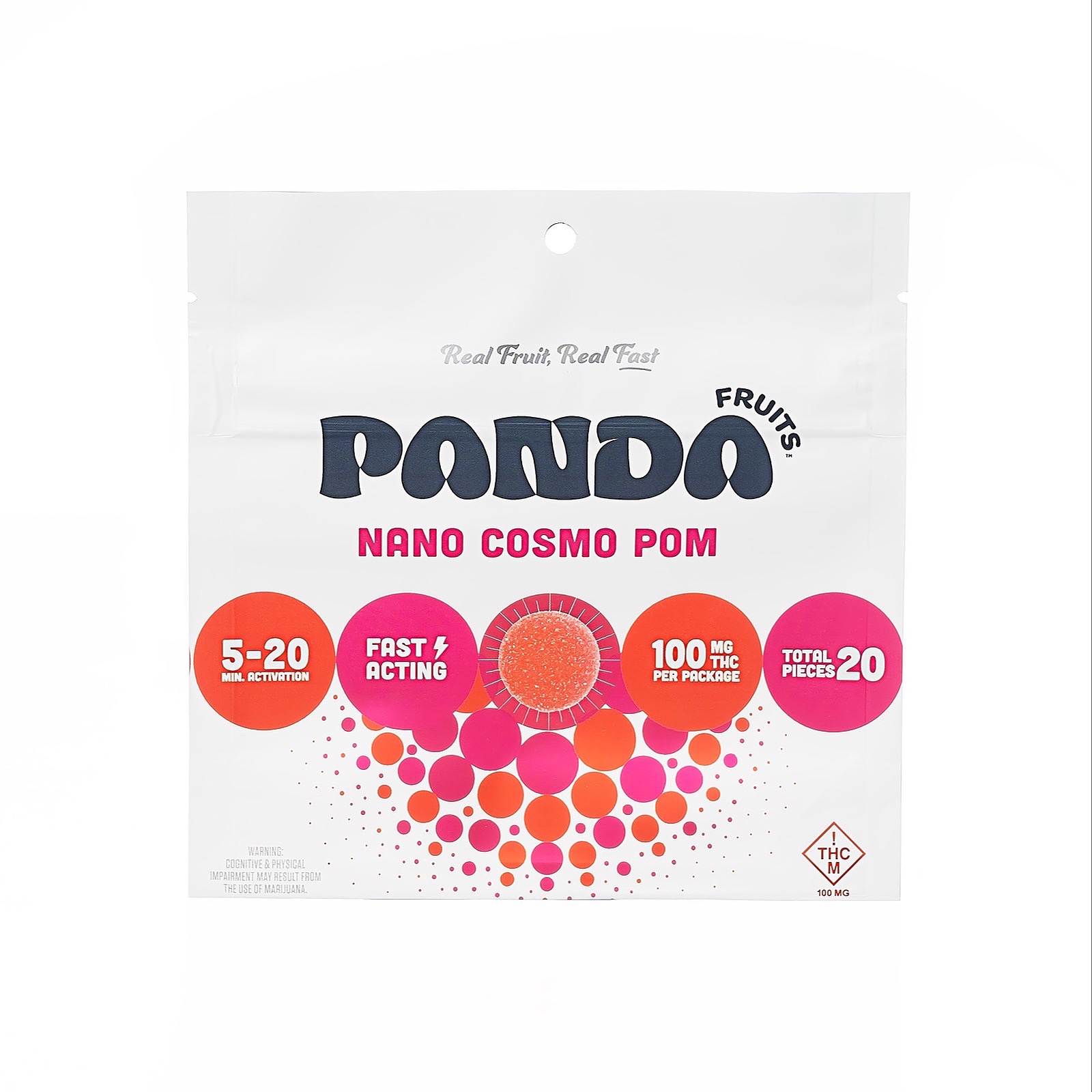 Nuthera: Panda Fruits Cosmo Poms Nanos 100mg | Leafly
