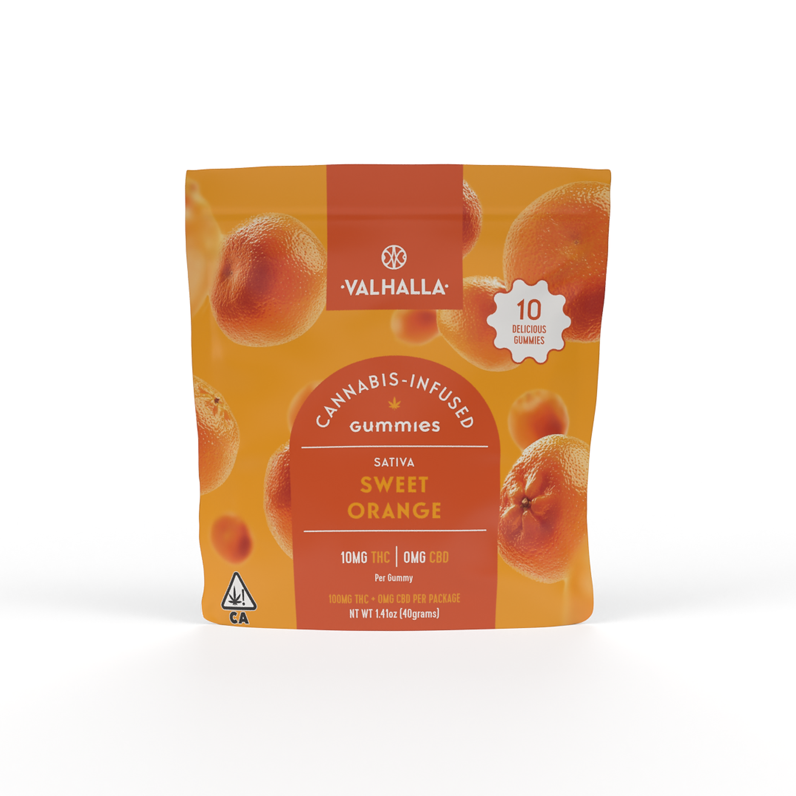 Valhalla Confections: Sweet Orange Gummies 100mg 10-pack | Leafly