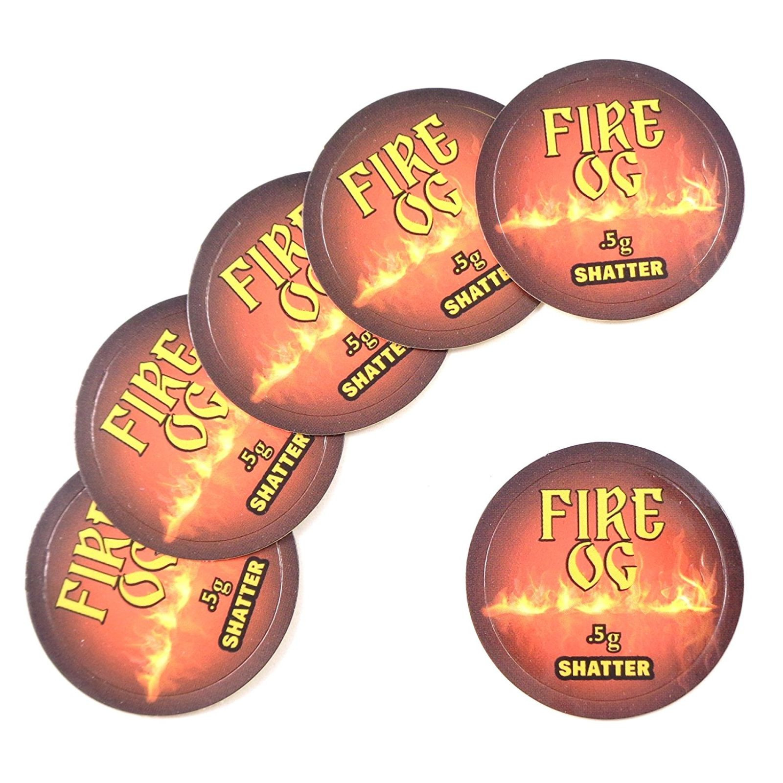 Shatter Labels: 100 Fire OG Shatter 0.5 Gram Collective Supply Medical ...