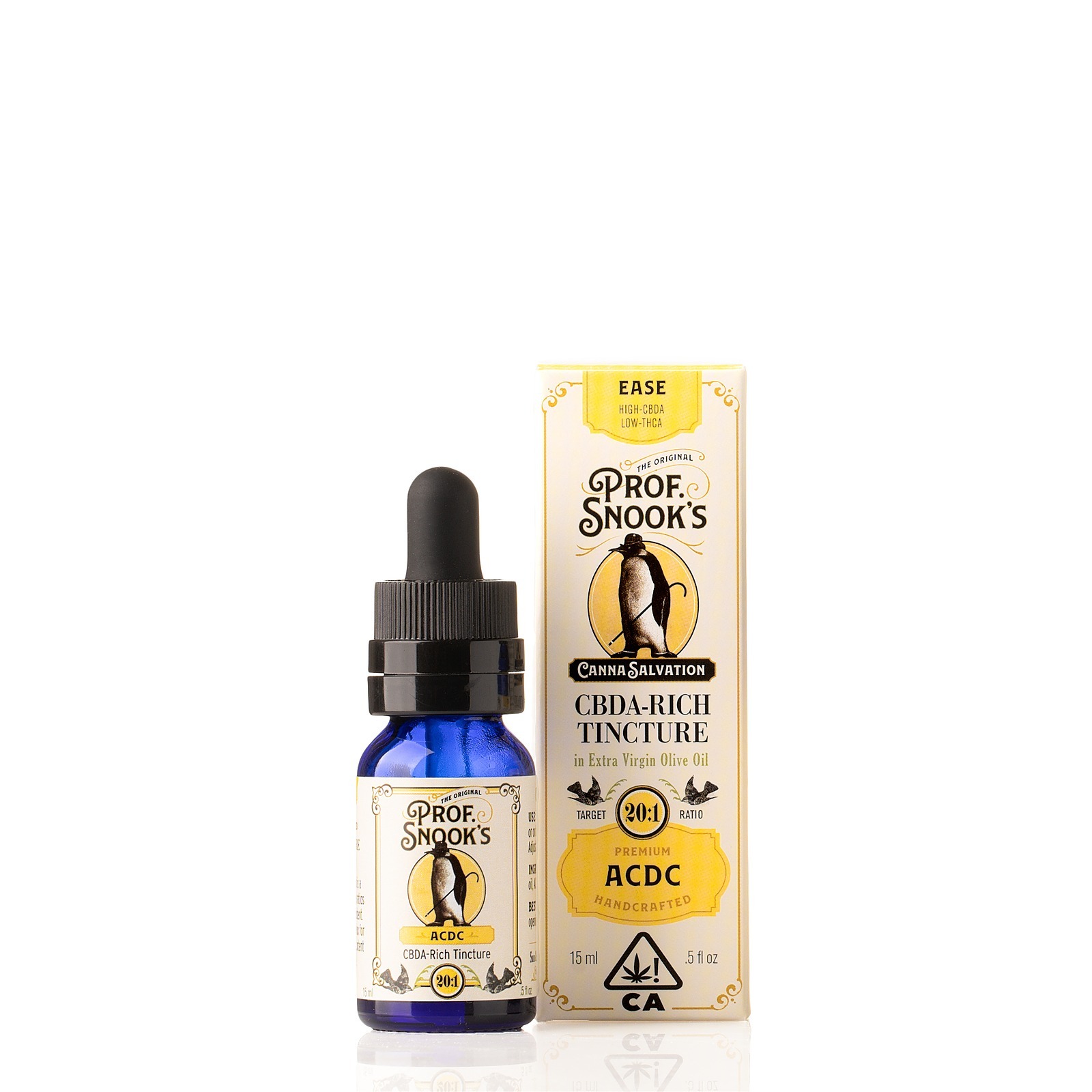Professor Snook's: 20:1 ACDC Ease CBDA Rich Tincture 15ml | Leafly