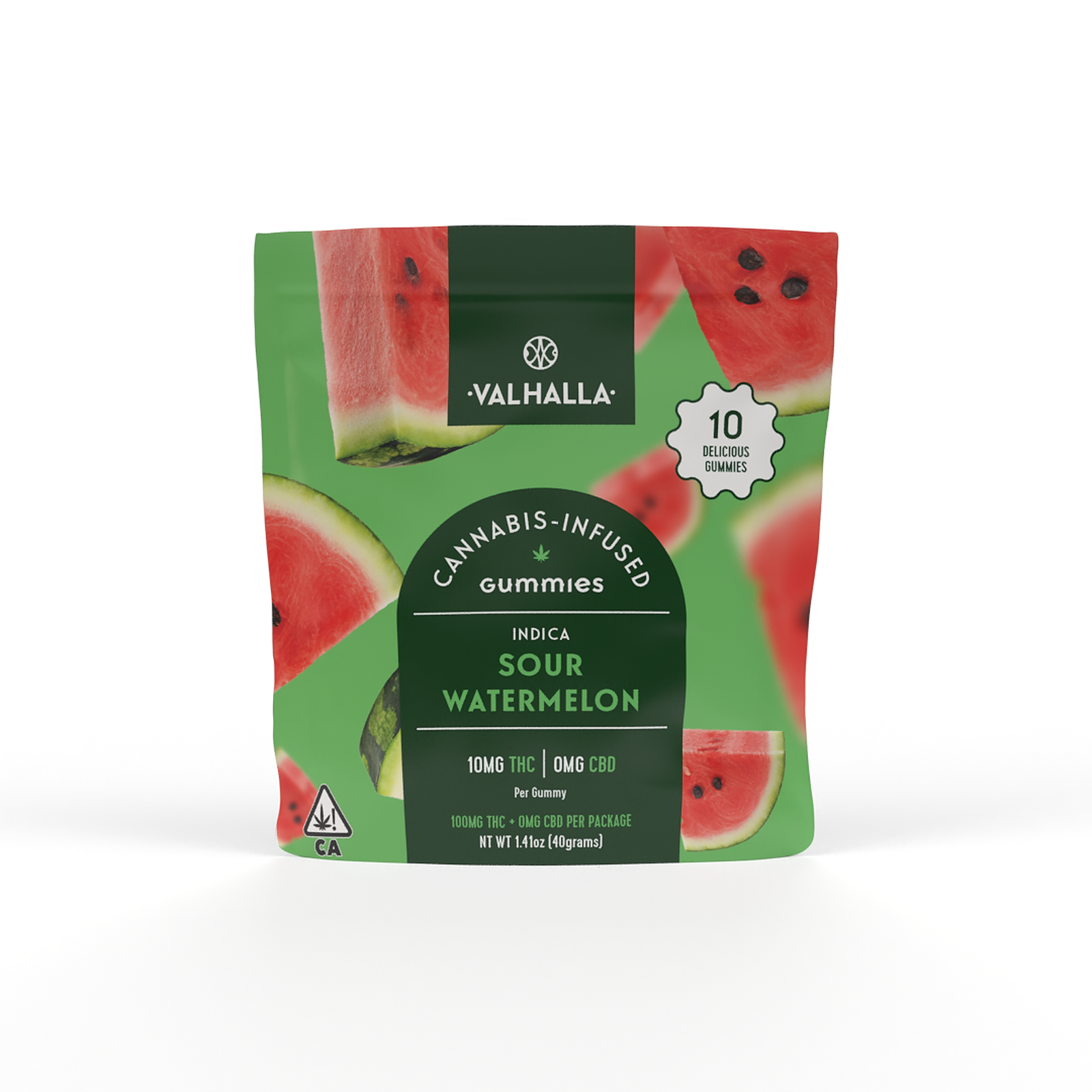 Valhalla Confections: Sour Watermelon Gummies | Leafly