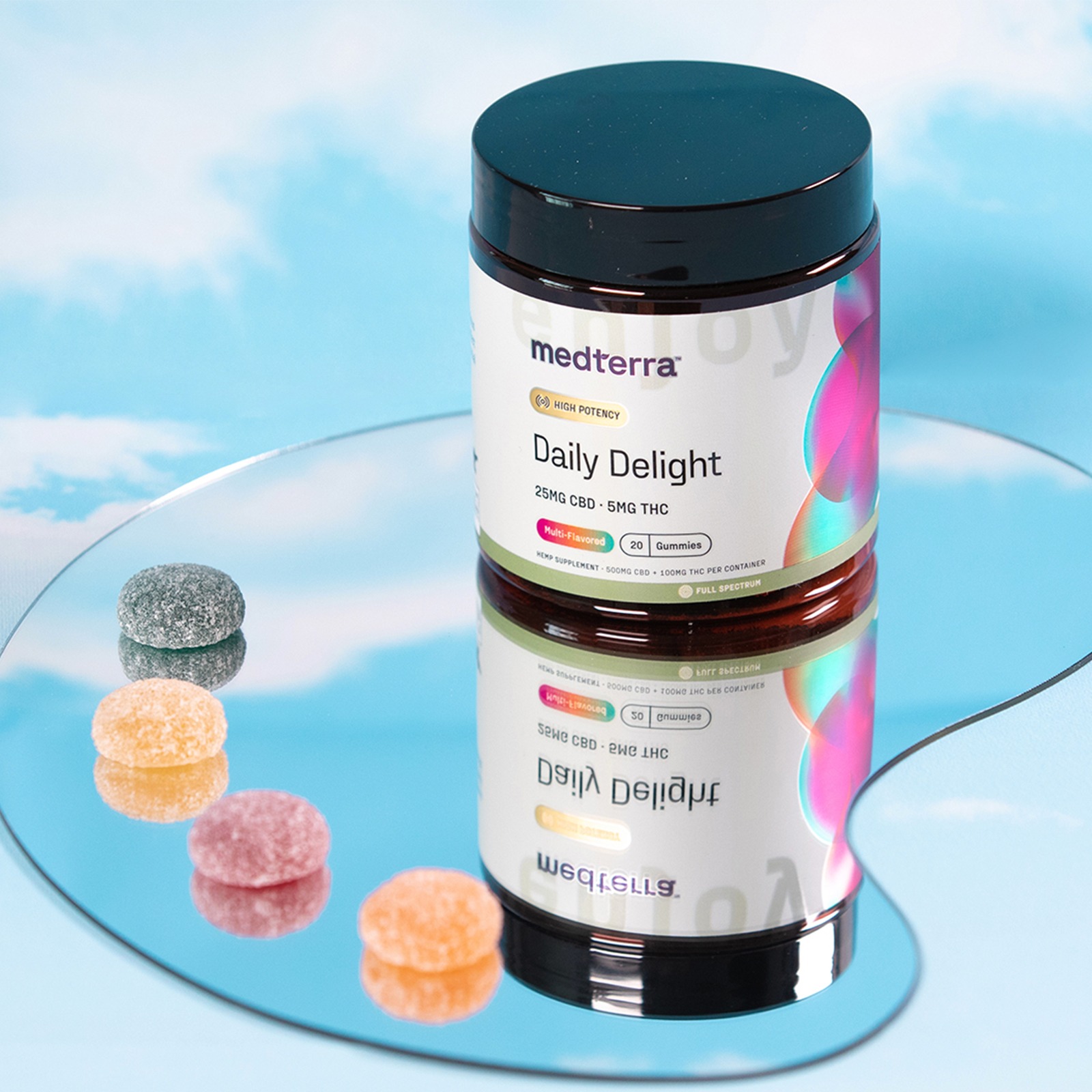 Medterra | 25% off with code LEAFLY25: Daily Delight CBD+THC Gummies ...