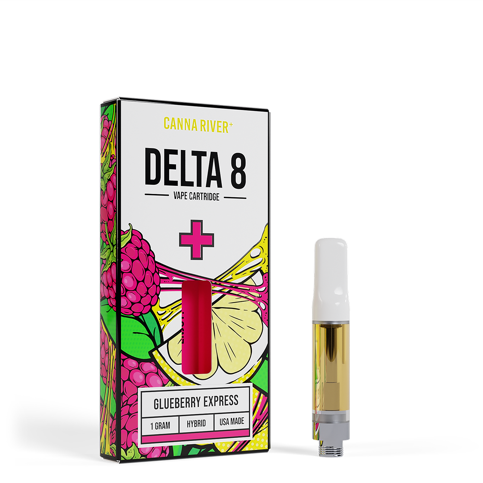 Canna River: D8 Cartridge - Glueberry Express / 1 Gram | Leafly