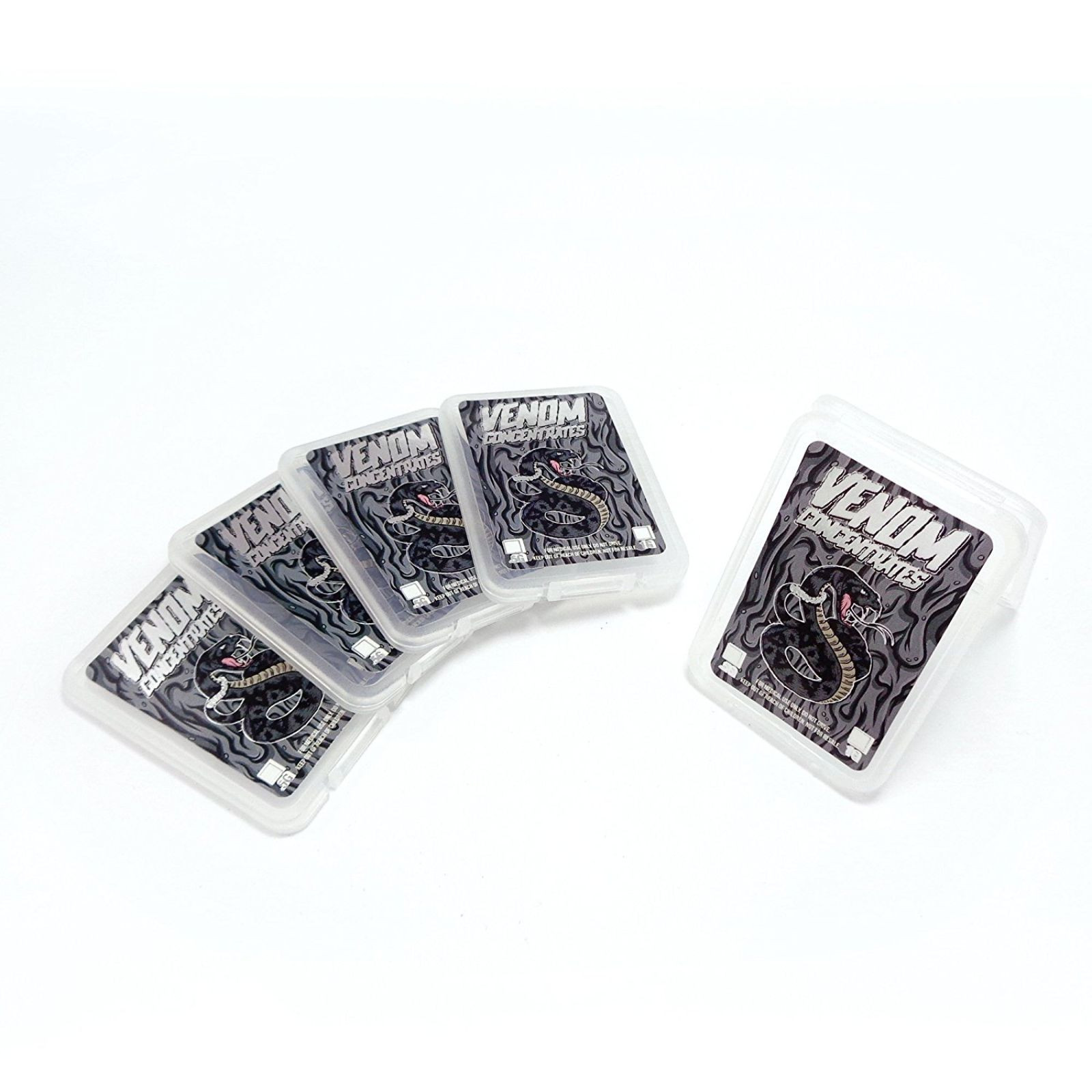 Shatter Labels: 25 Black Foil VENOM CONCENTRATES Shatter Packs Wax MMJ ...