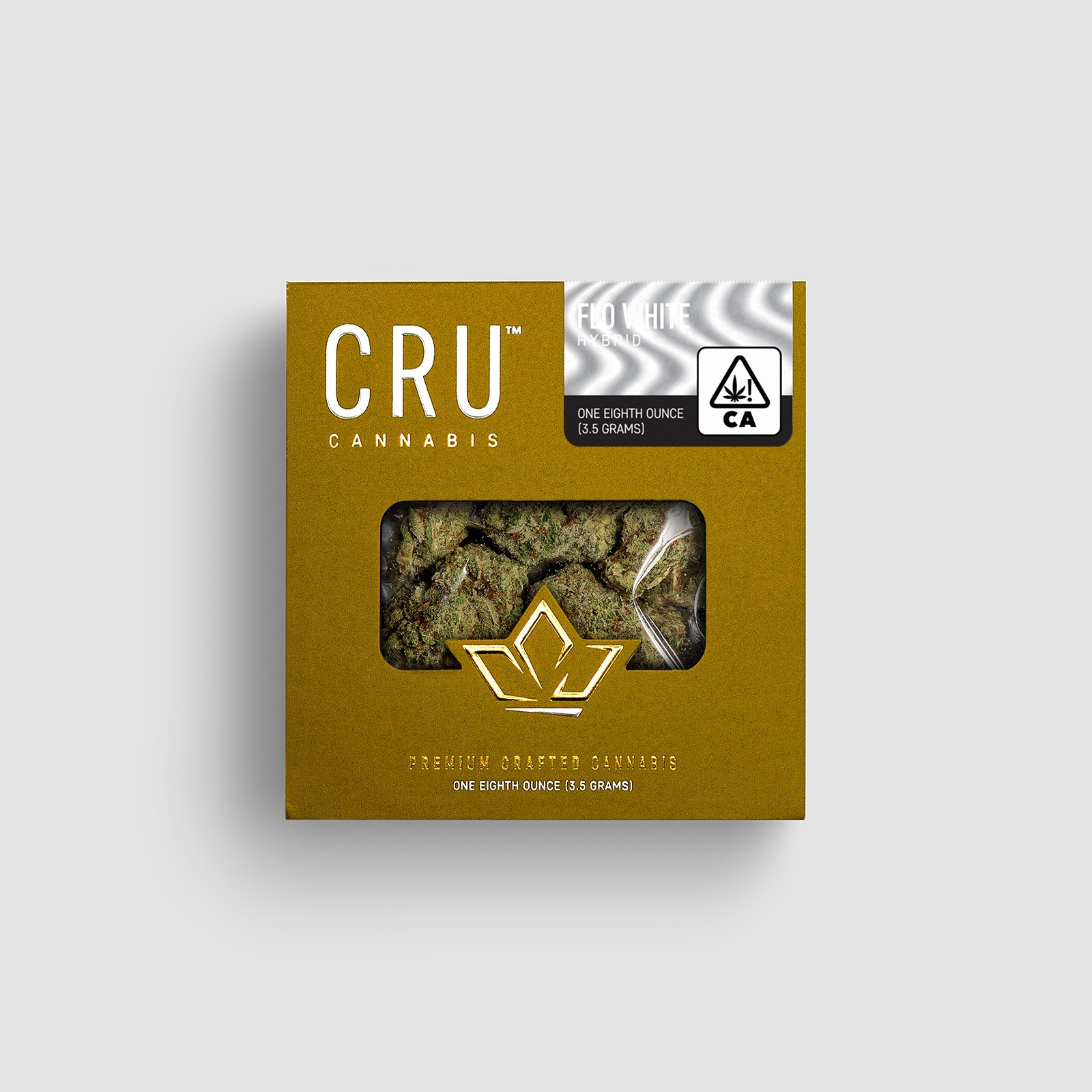 CRU Cannabis: Flo White 3.5G Hybrid Flower | Leafly