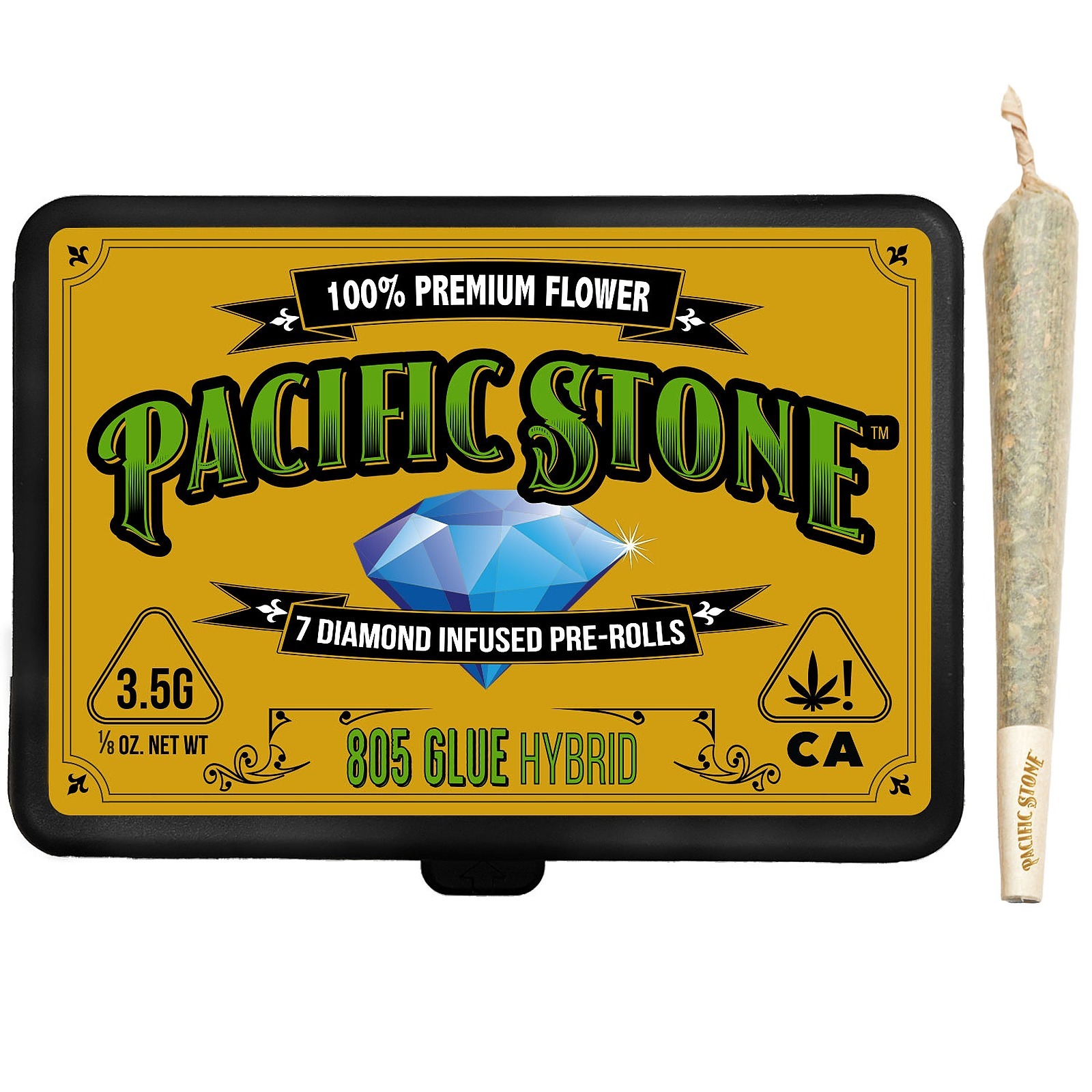 Pacific Stone: Pacific Stone | 805 Glue Hybrid Infused Pre-Rolls 7pk (3 ...