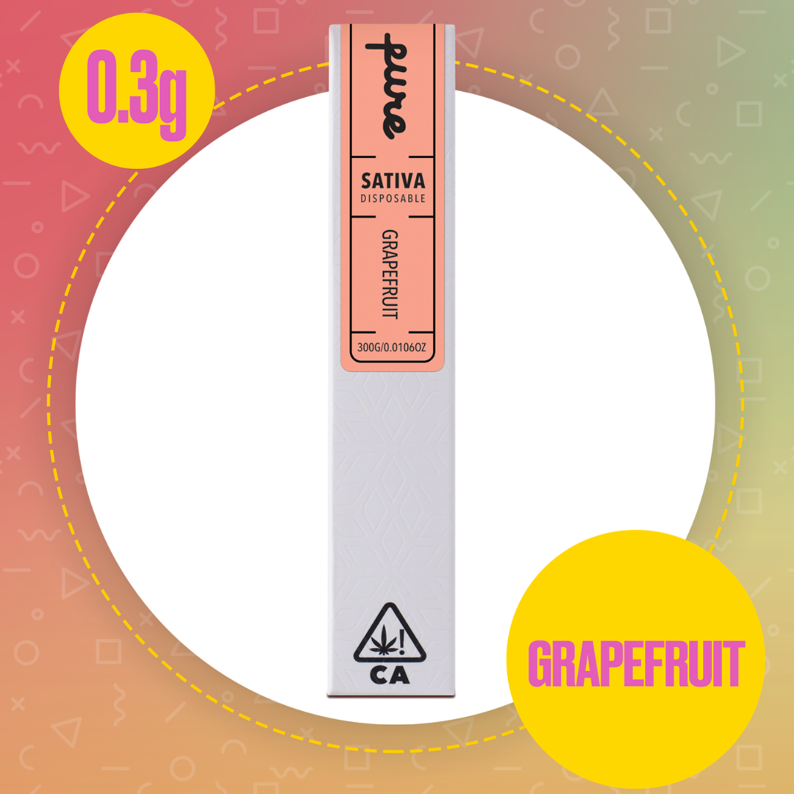 Pure Vape: Pure Disposable - Grapefruit | Leafly
