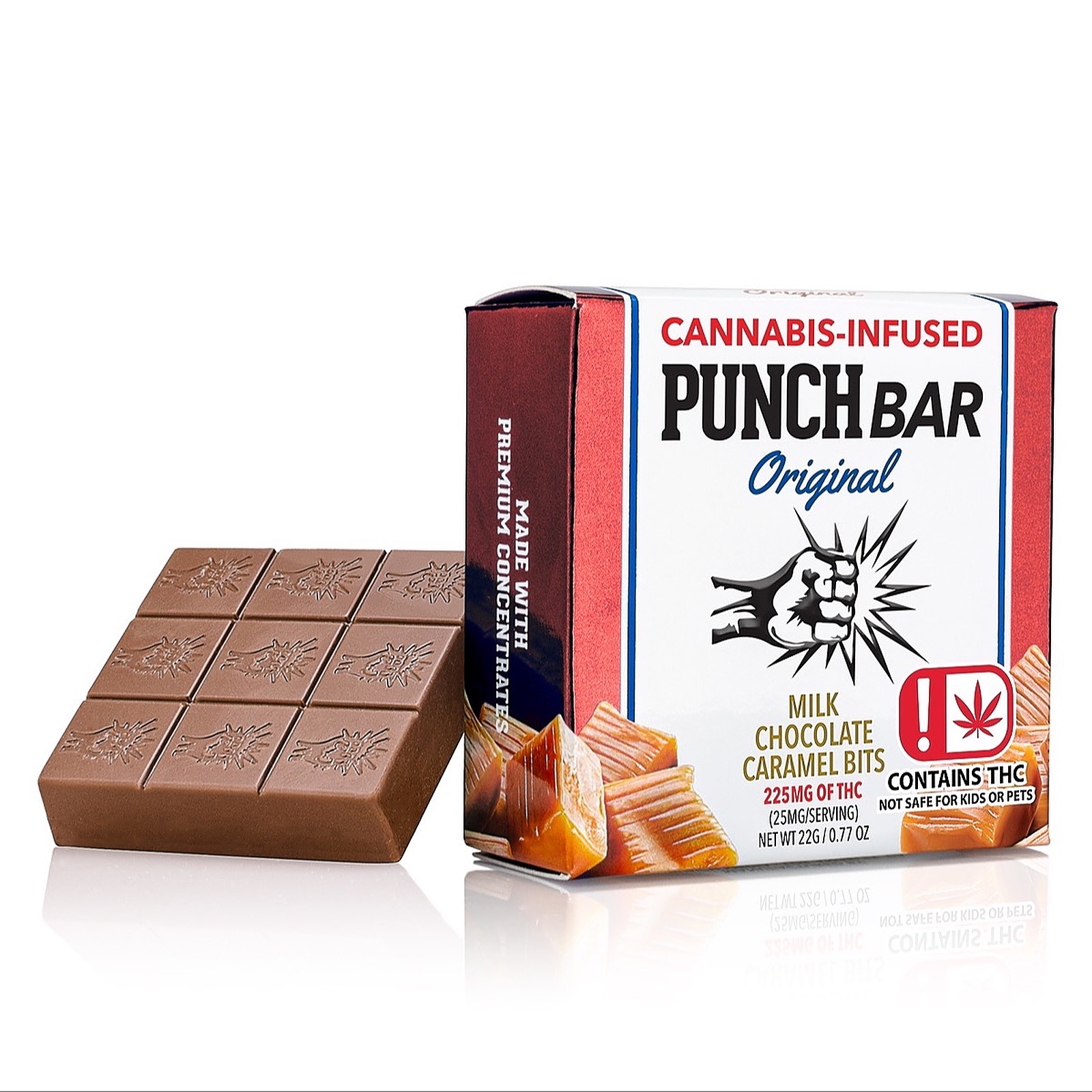 Punch: Milk Chocolate Carmel Bits OK 225MG PunchBar | Leafly
