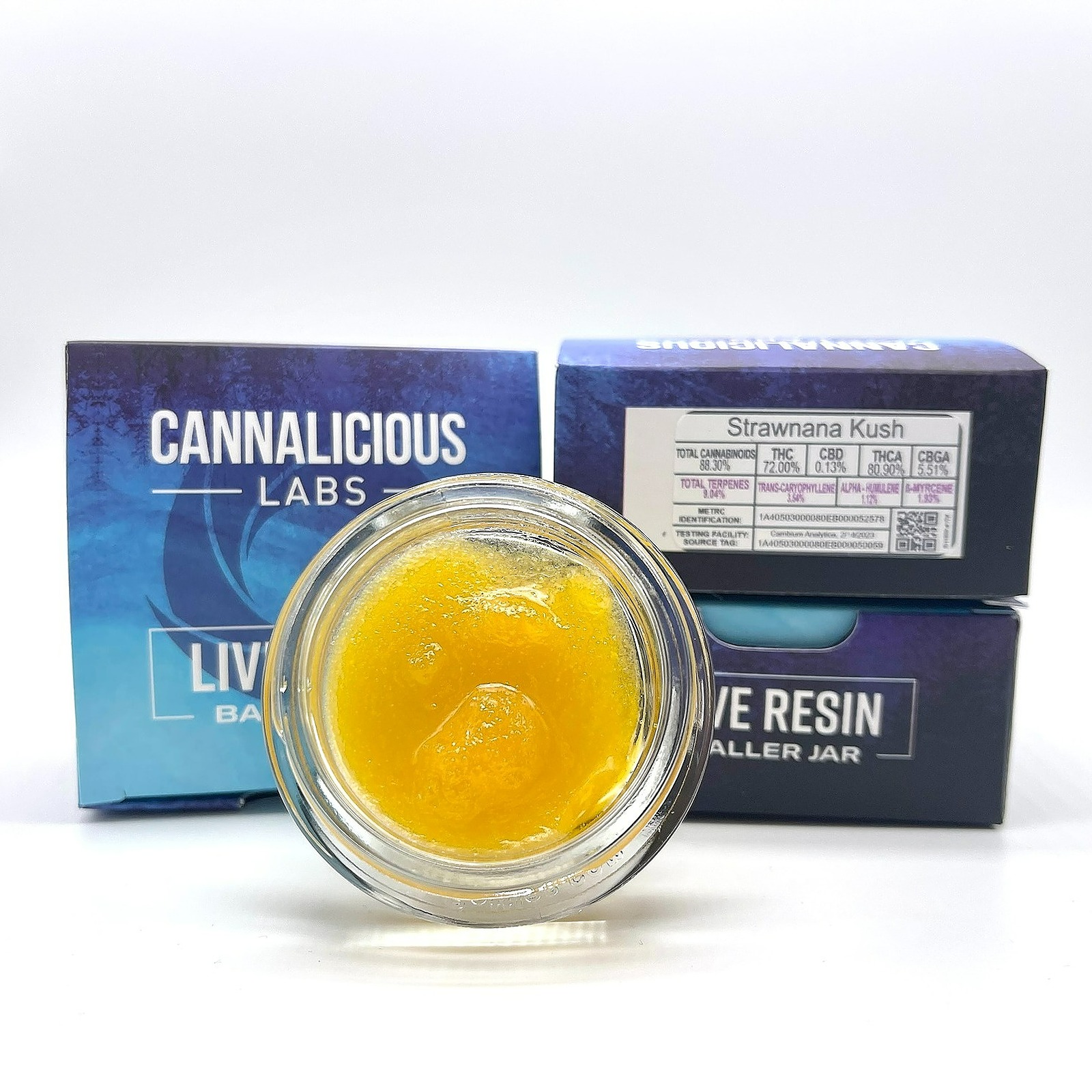 Cannalicious Labs: Strawnana Kush Live Resin - 7.0g Baller Jar | Leafly