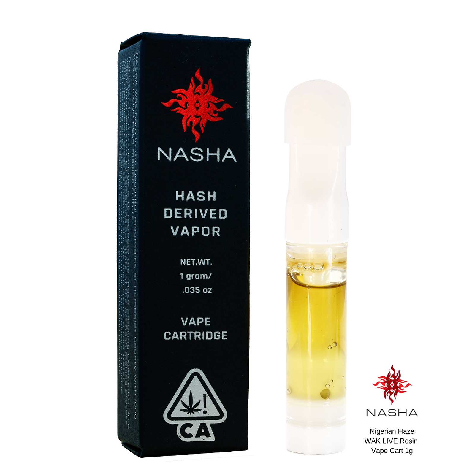 NASHA: Nigerian Haze WAK Live Rosin Vape Cart 1 gram | Leafly