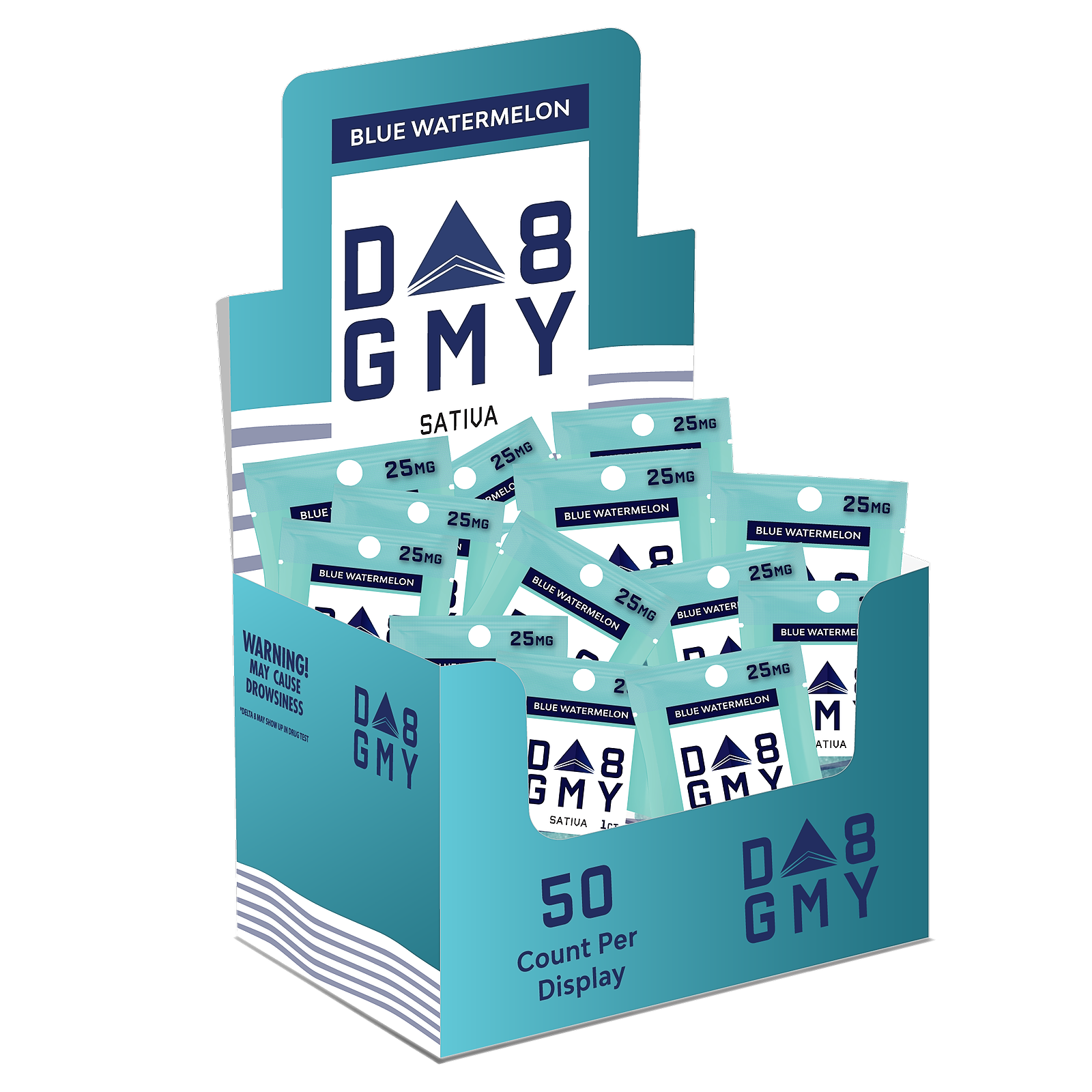 A Gift From Nature: Delta 8 Gummy 25mg Blue Watermelon - 50 Count | Leafly