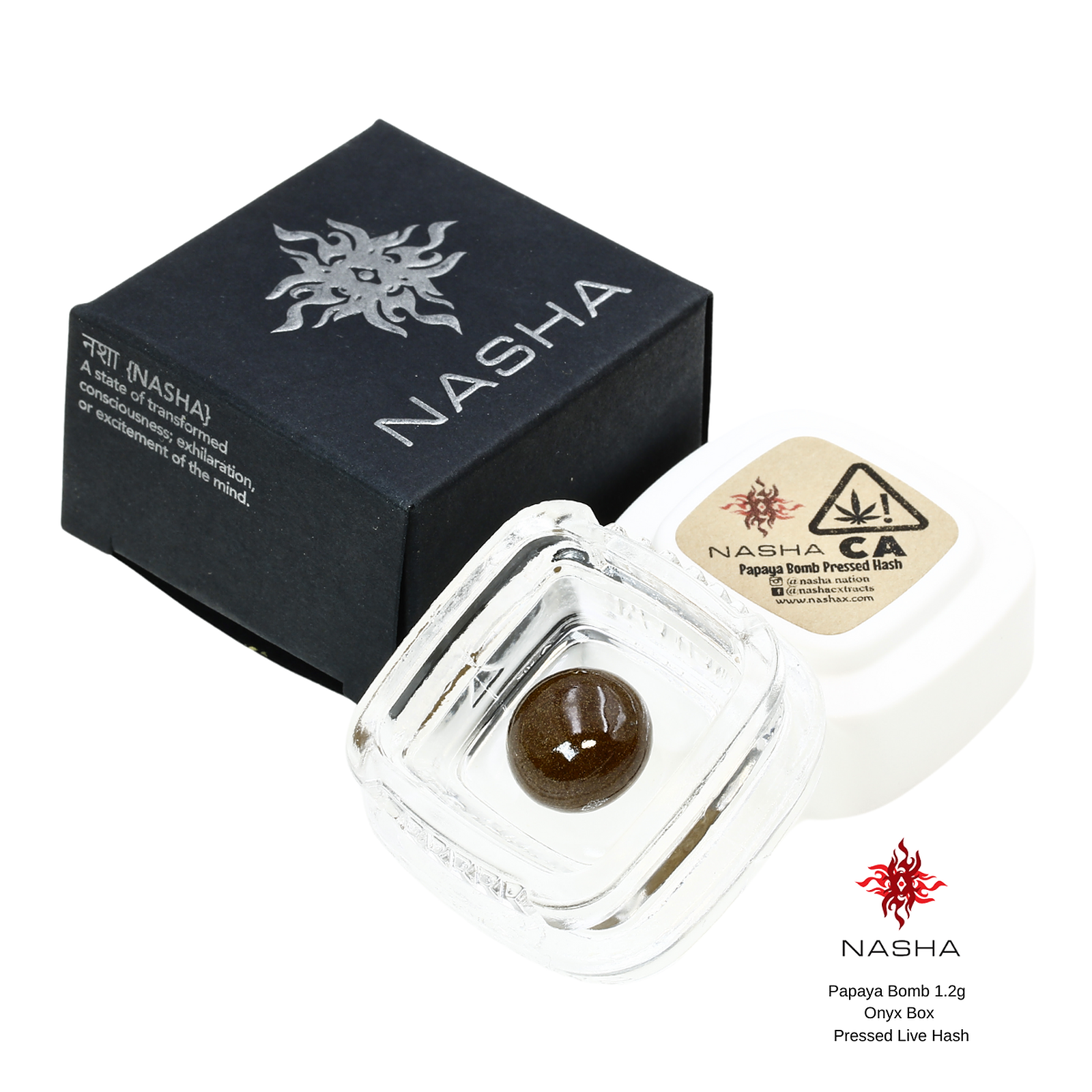 NASHA: Papaya Bomb 1.2g Onyx Pressed Live Hash | Leafly