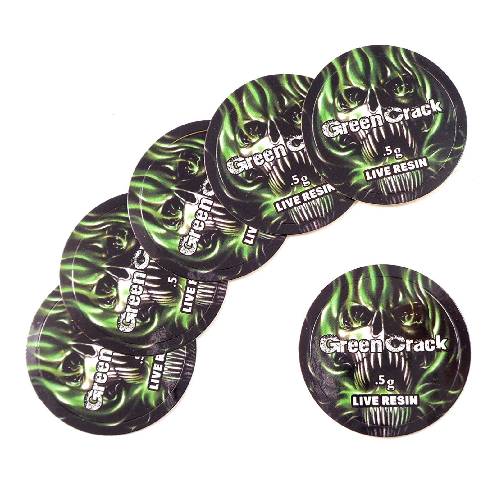 Shatter Labels: 100 Green Crack Live Resin 0.5 Gram Shatter Medical ...