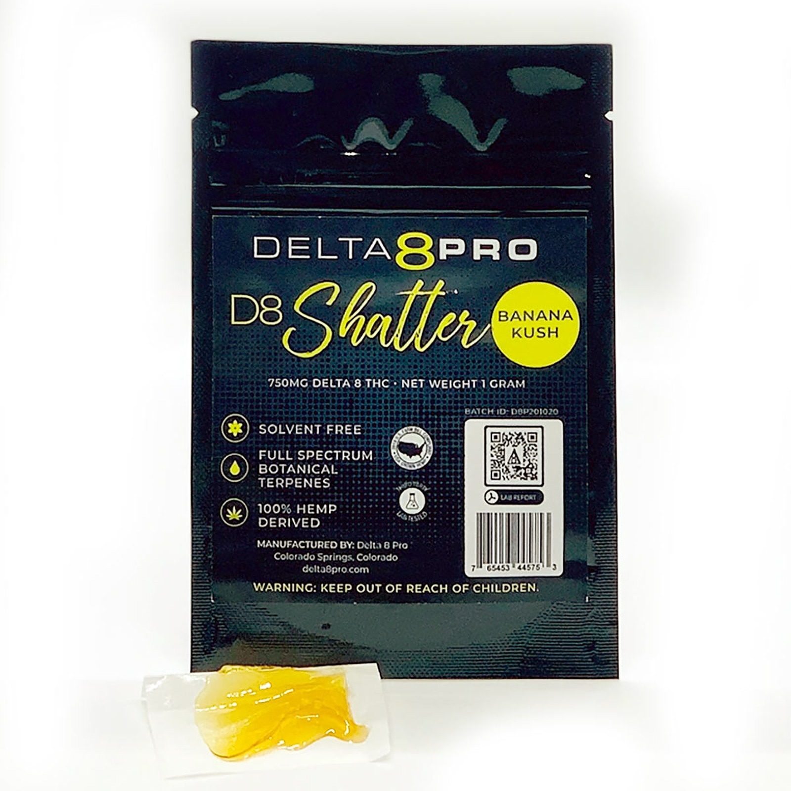 Delta 8 Pro: Delta 8 Pro™ Delta-8 THC Shatter - Banana Kush | Leafly