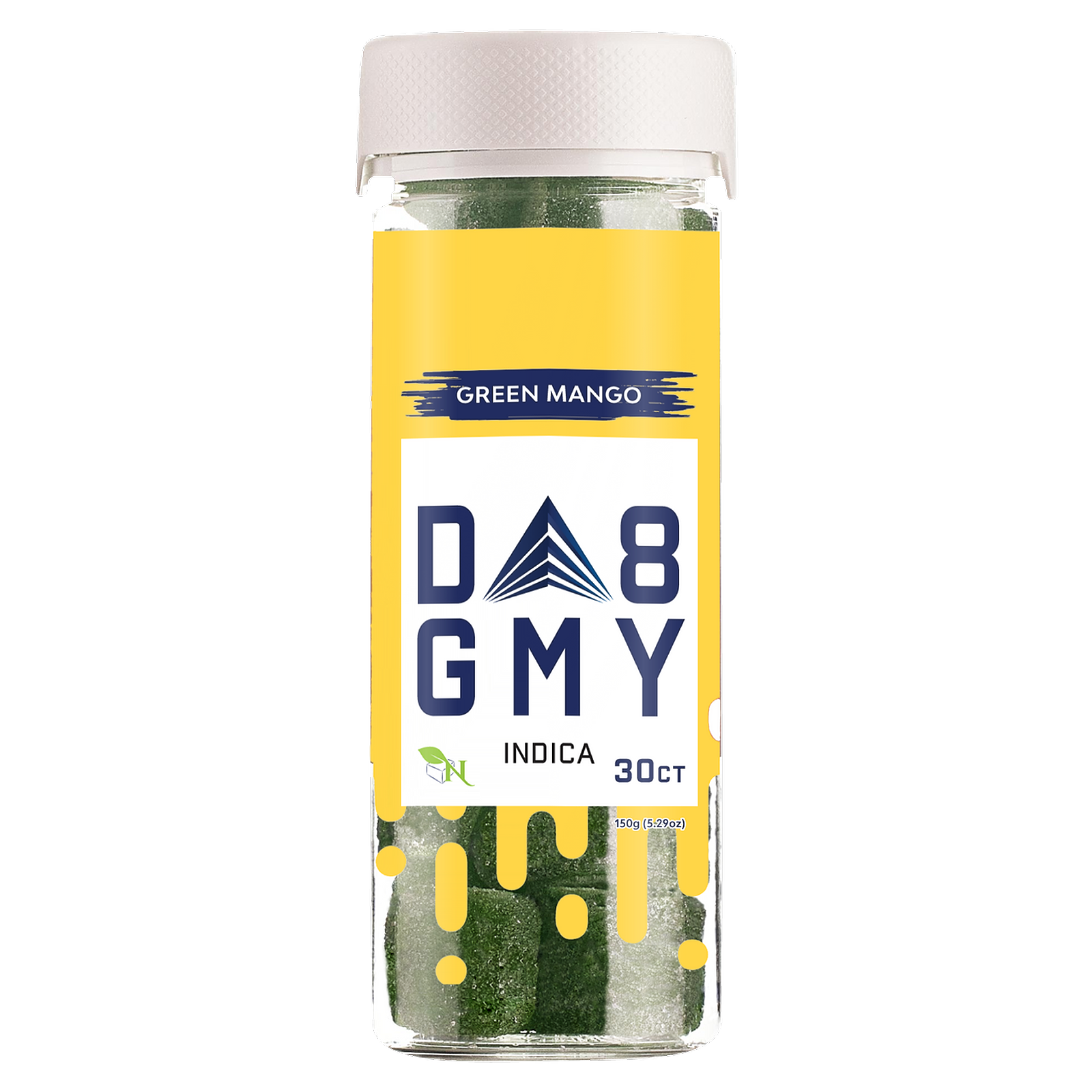 A Gift From Nature: Delta 8 Gummies Green Mango – 750mg (30ct / 25mg ea ...