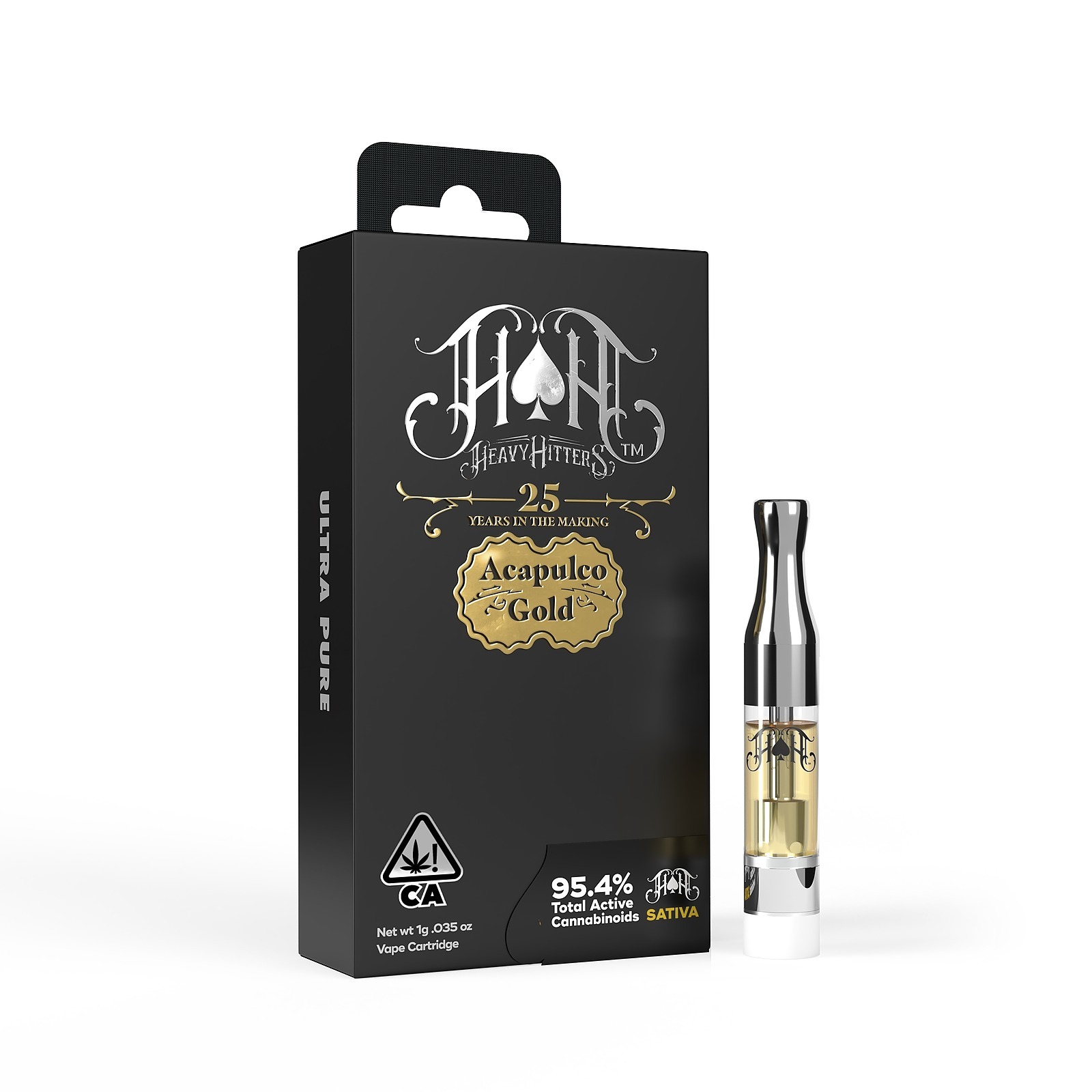 Heavy Hitters: ACAPULCO GOLD HH 25 - LIMITED EDITION 1G Cart (Sativa ...