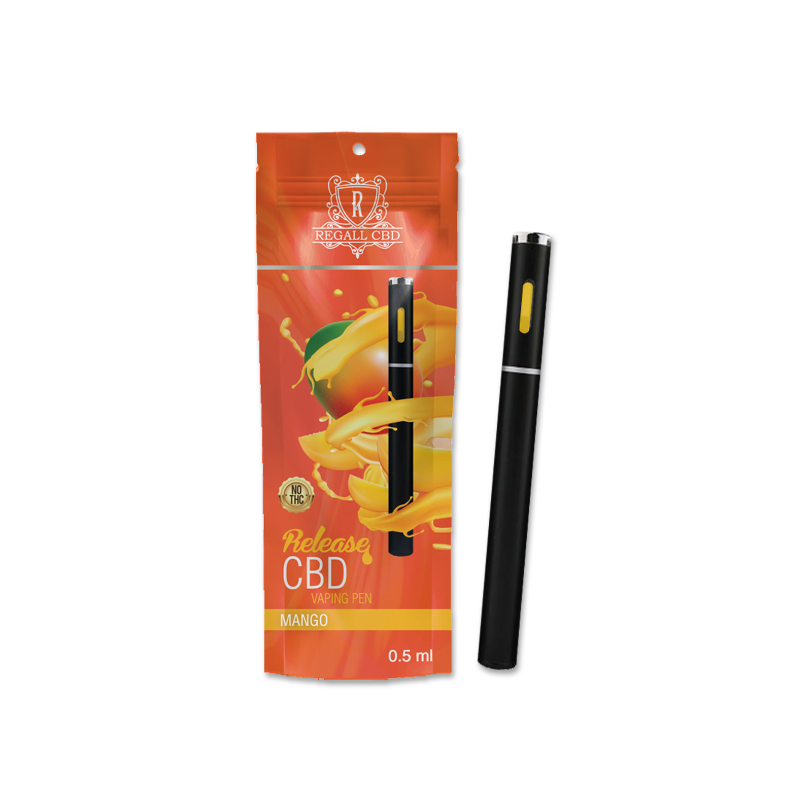 RA Royal: Regall CBD Vape Pen: Mango (70 MG) | Leafly
