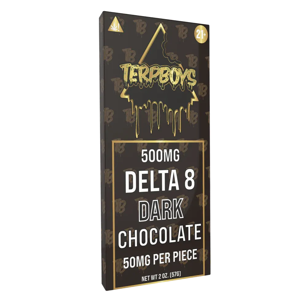 Terp Boys: Delta-8 Dark Chocolate Bars (10ct) 500mg | Leafly Terp Boys: Delta-8 Dark Chocolate Bars (10ct) 500mg | Leafly