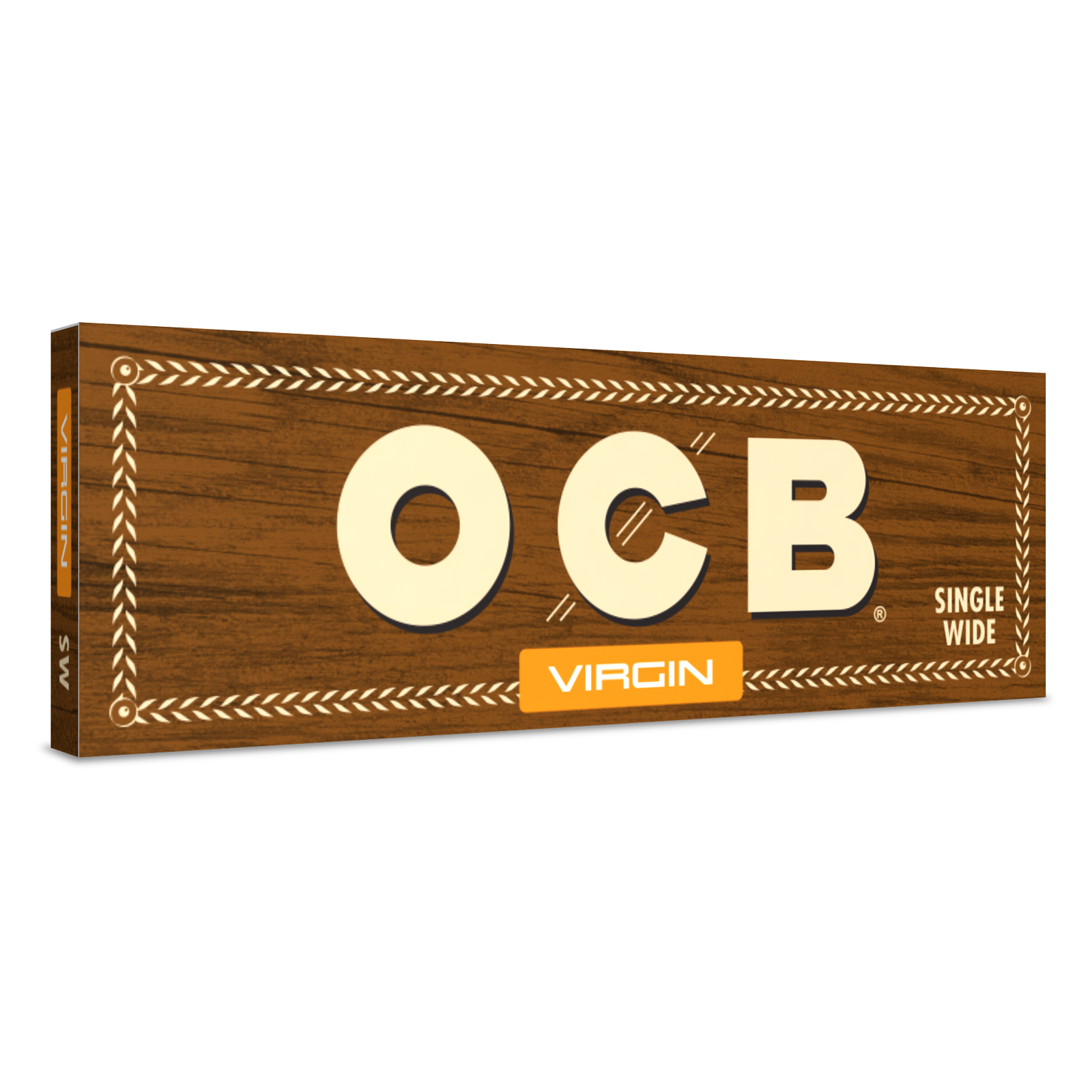 OCB Cones & Rolling Papers: OCB Virgin Unbleached Papers - Single Wide ...