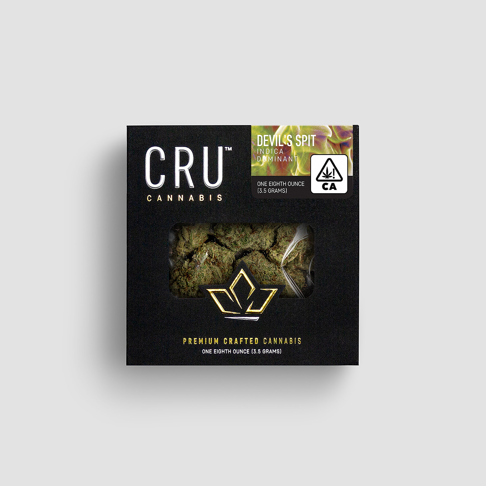 CRU Cannabis: Devil's Spit 3.5G Indica Flower | Leafly