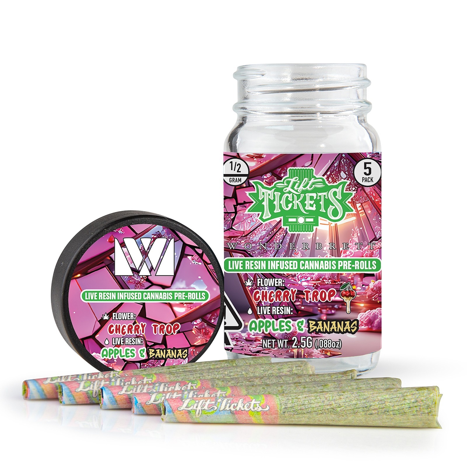 Lift Tickets Cherry Trop X Apples And Bananas 0 5g Infused Pre Roll