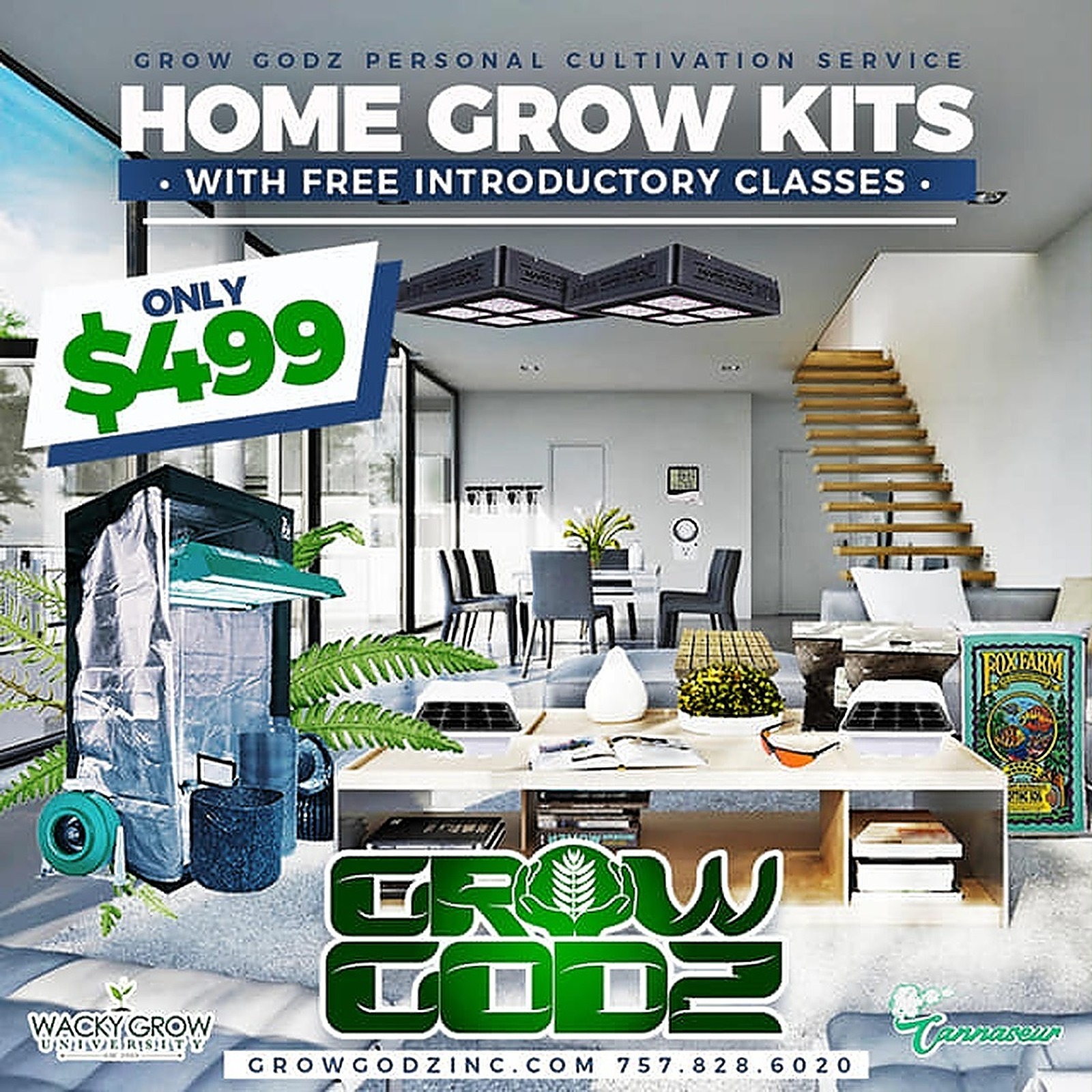Grow Godz: 4' x 4' Home Grow Kit With Free Intro To Growing Class | Leafly