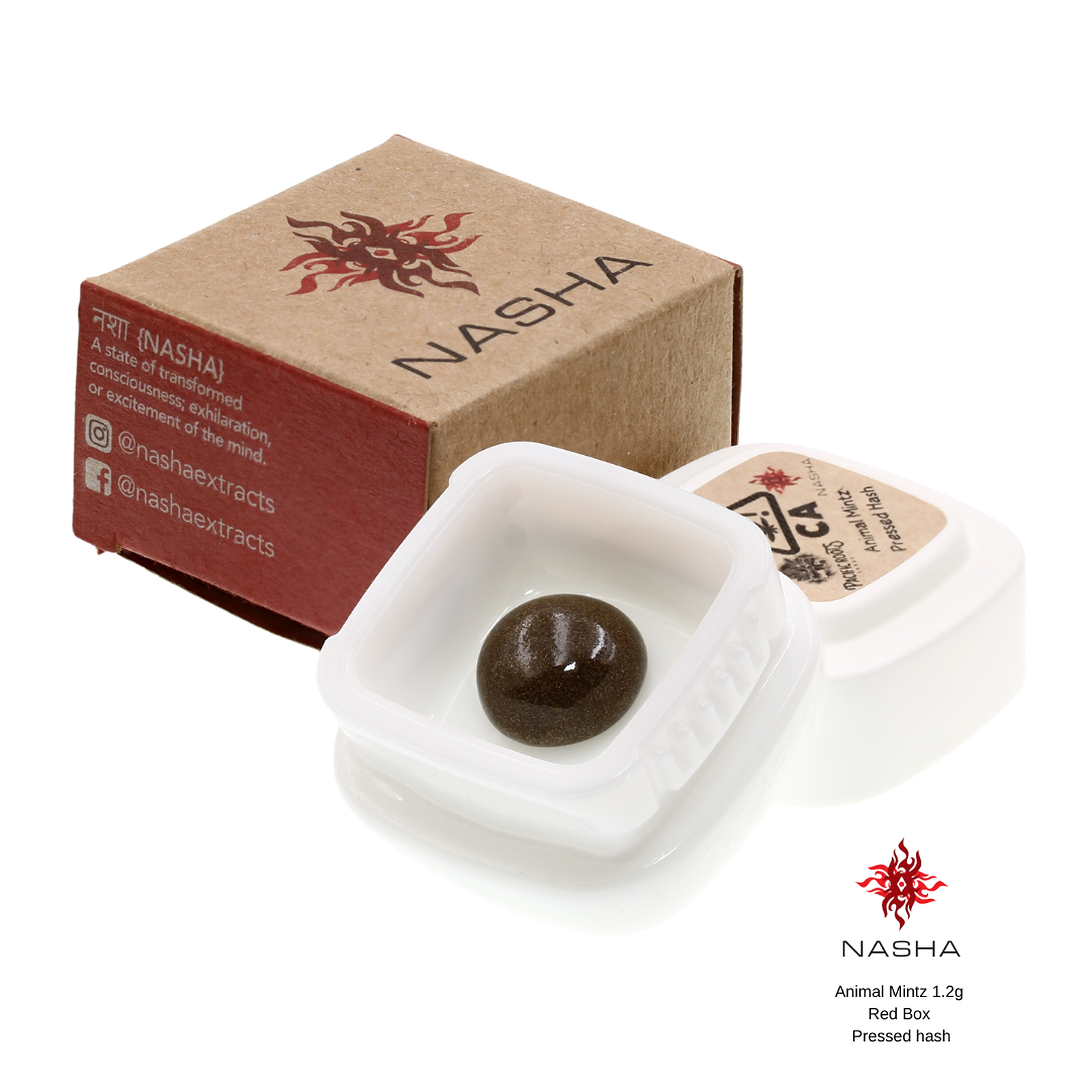 NASHA: Animal Mintz 1.2g Red Pressed Hash (Pacific Roots) | Leafly