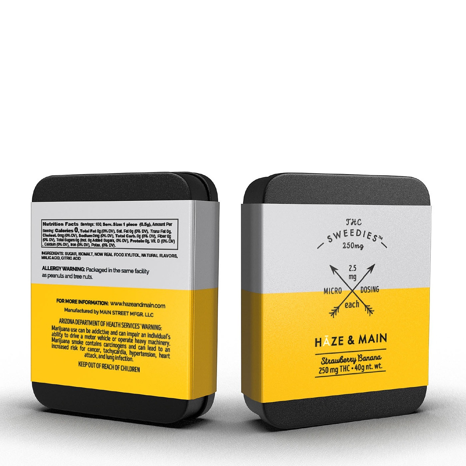 Haze & Main: Haze & Main Sweedies Strawberry Banana 250mg | Leafly