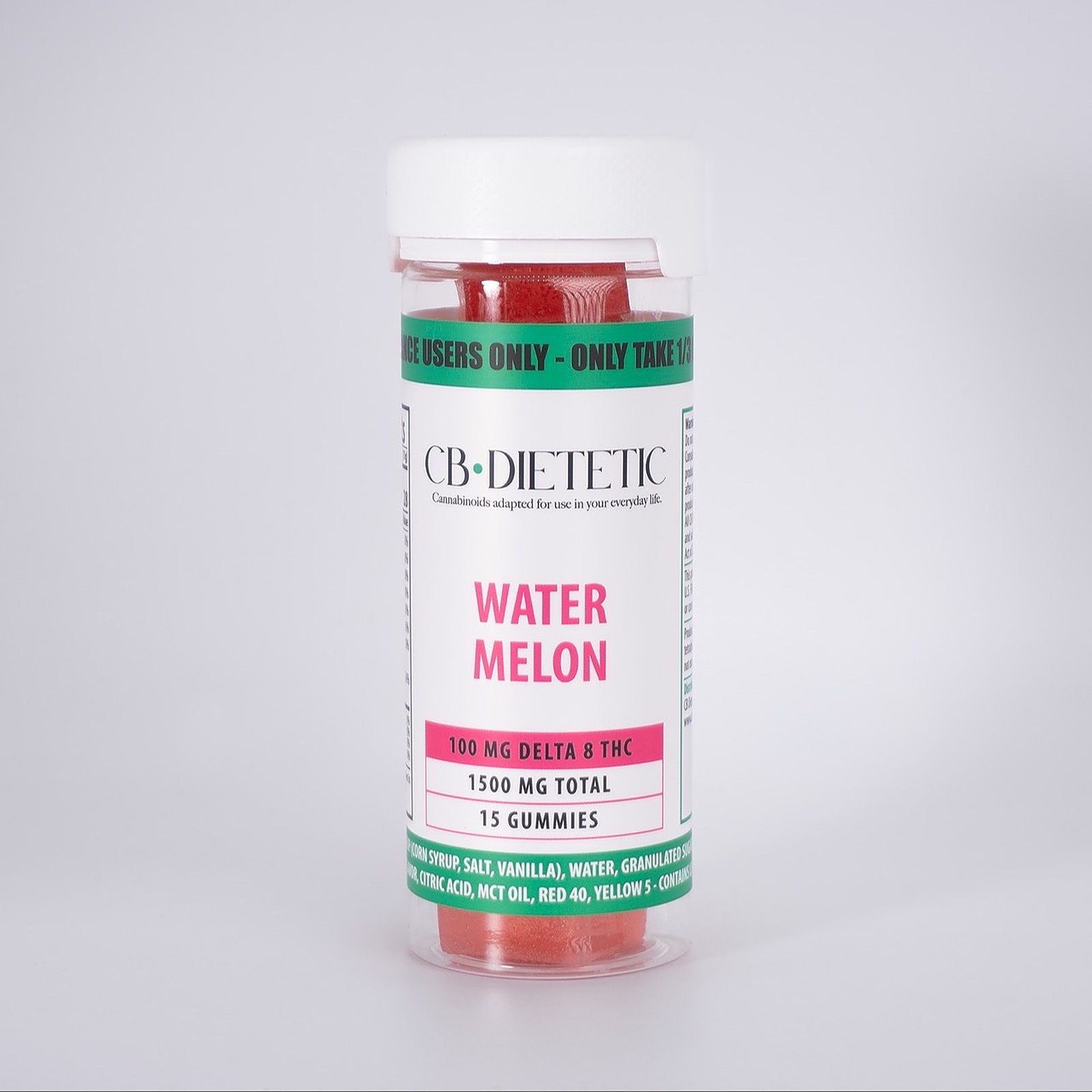 Cb•dietetic Watermelon 100mg D8 Gummies Leafly