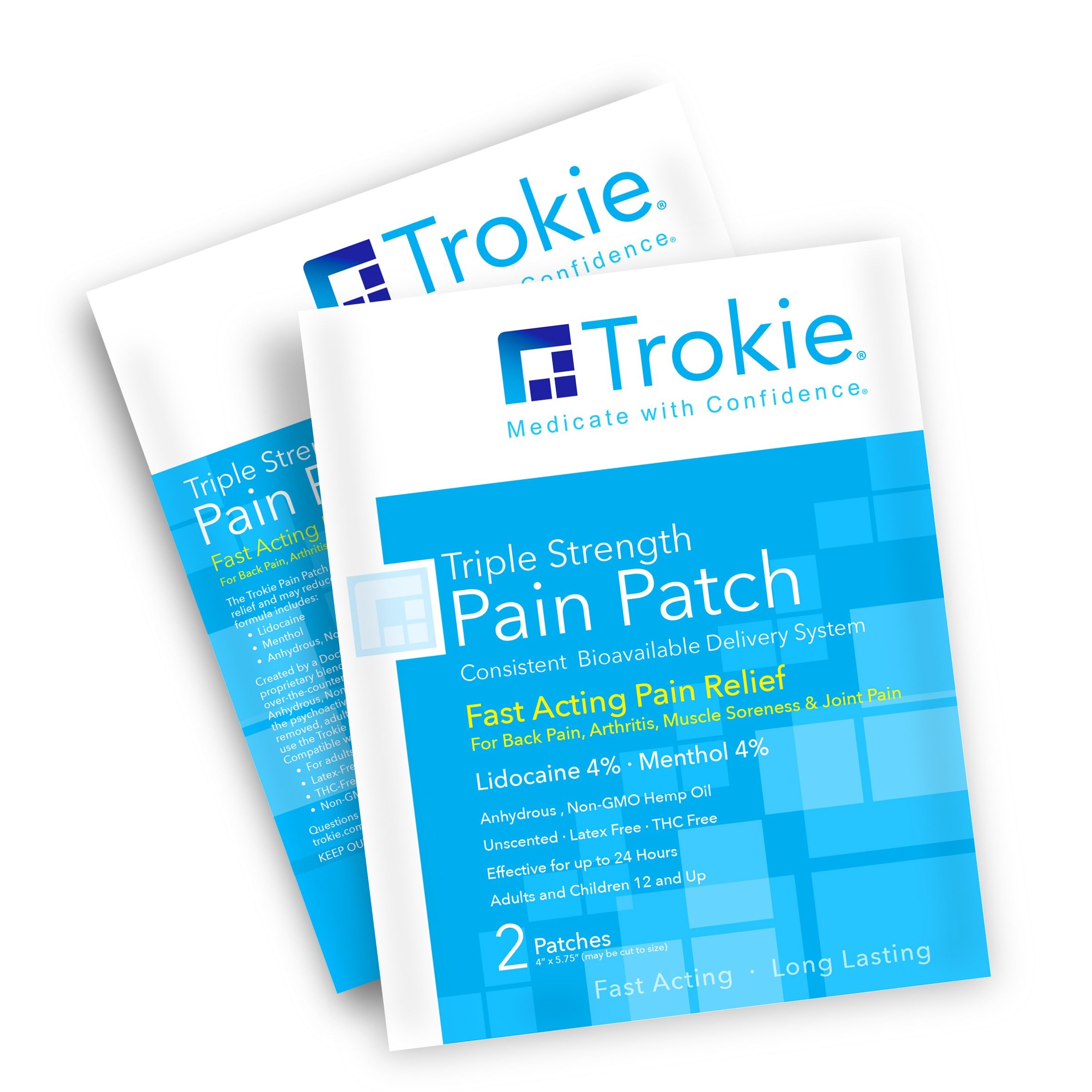 Trokie: CBD Pain Patch 50mg 2-Pack | Leafly