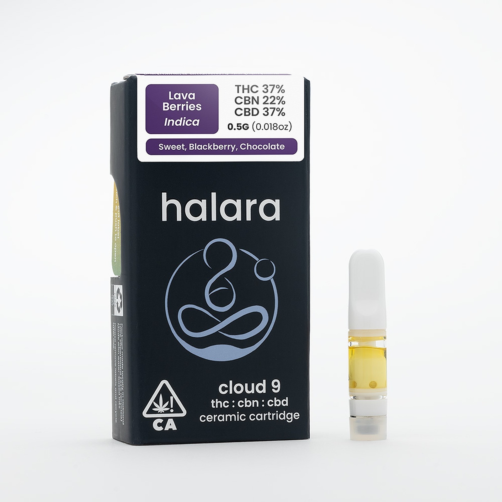 Halara: Cloud 9 CBN 2:1:2 - Lava Berries 0.5G Cartridge | Leafly