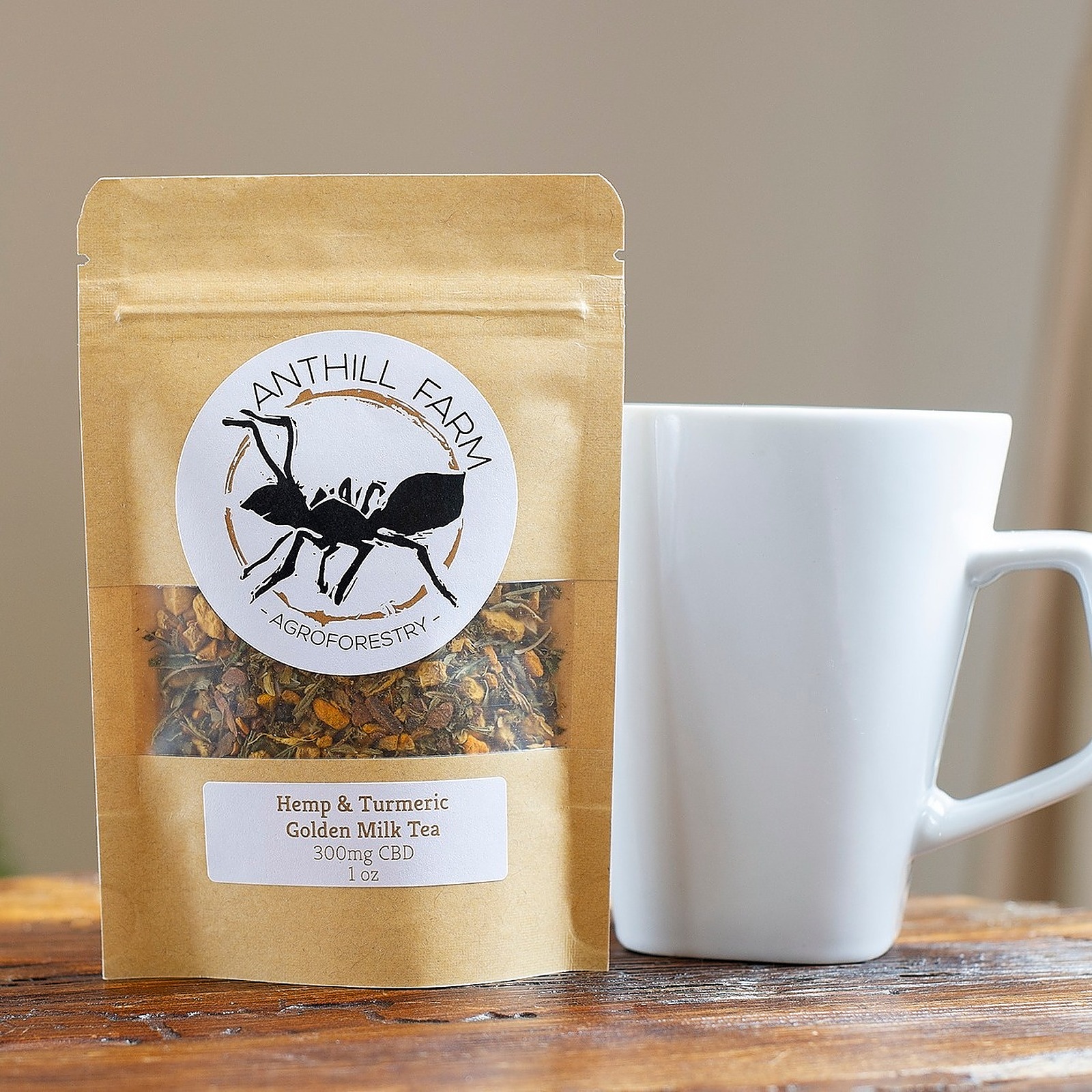 Anthill Farm Agroforestry: Golden Milk Tea: Hemp and Turmeric Chai | Leafly