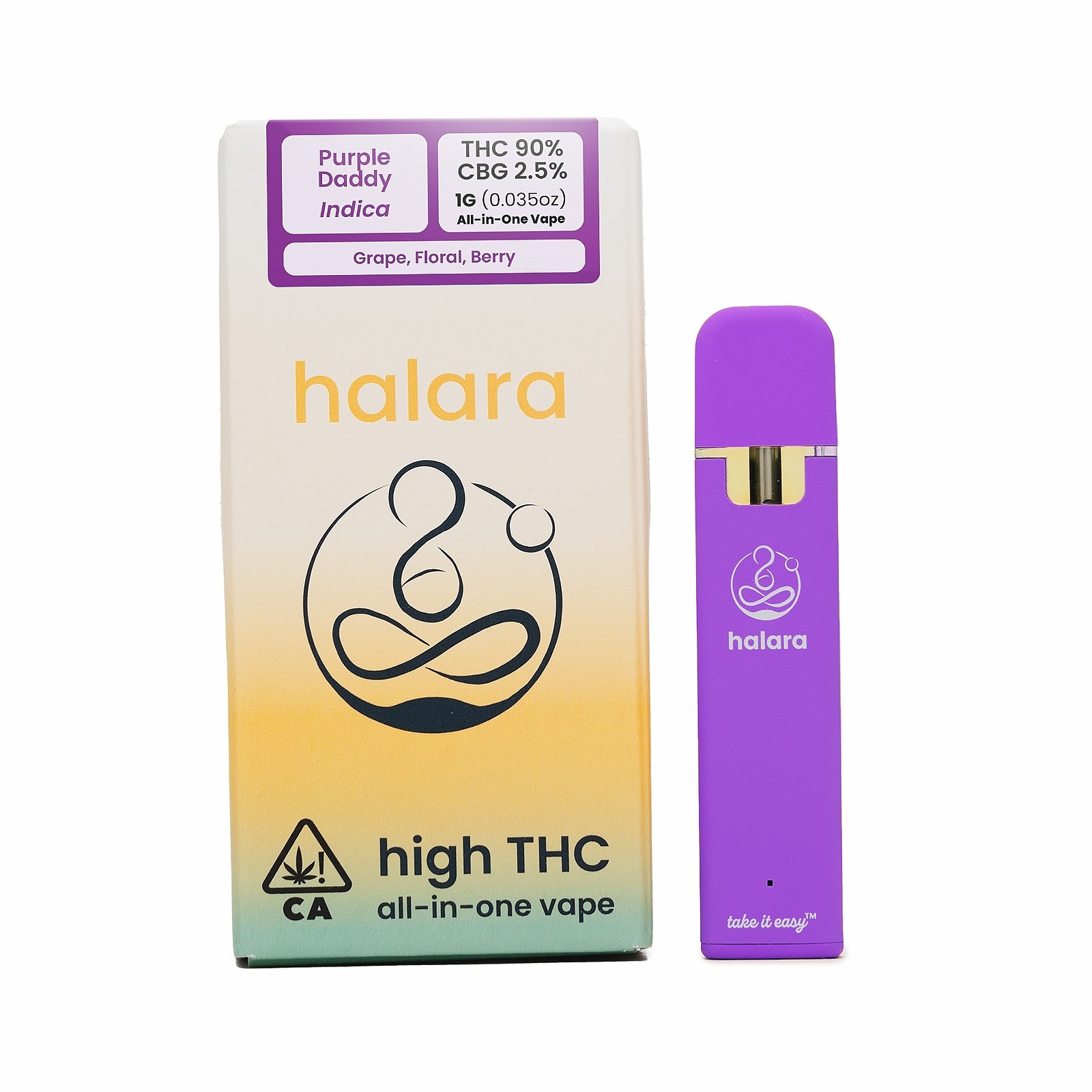 Halara: High THC All-in-One - Purple Daddy | Leafly